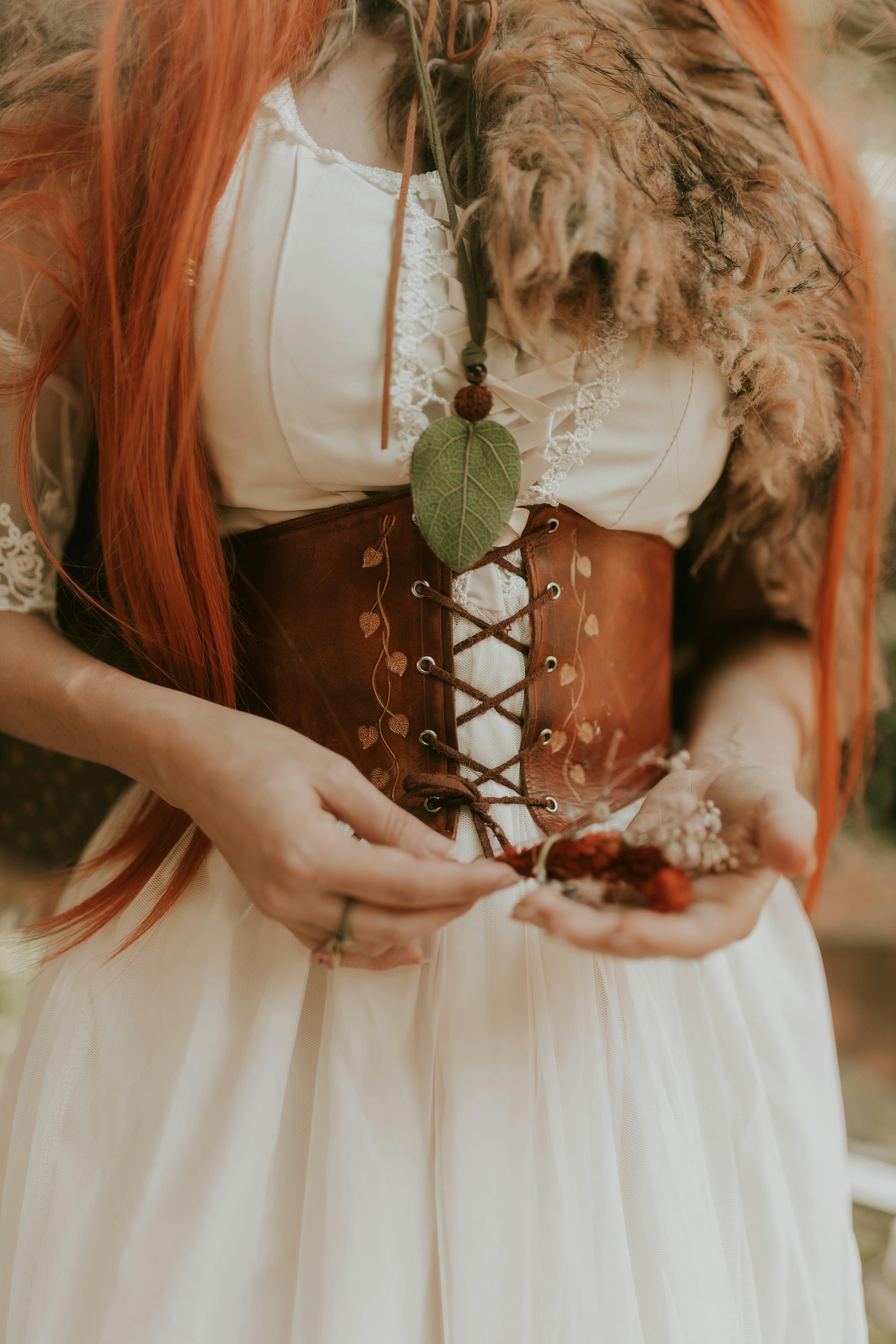 Medieval Cosplay Costume with Nature Motif · Free Stock Photo