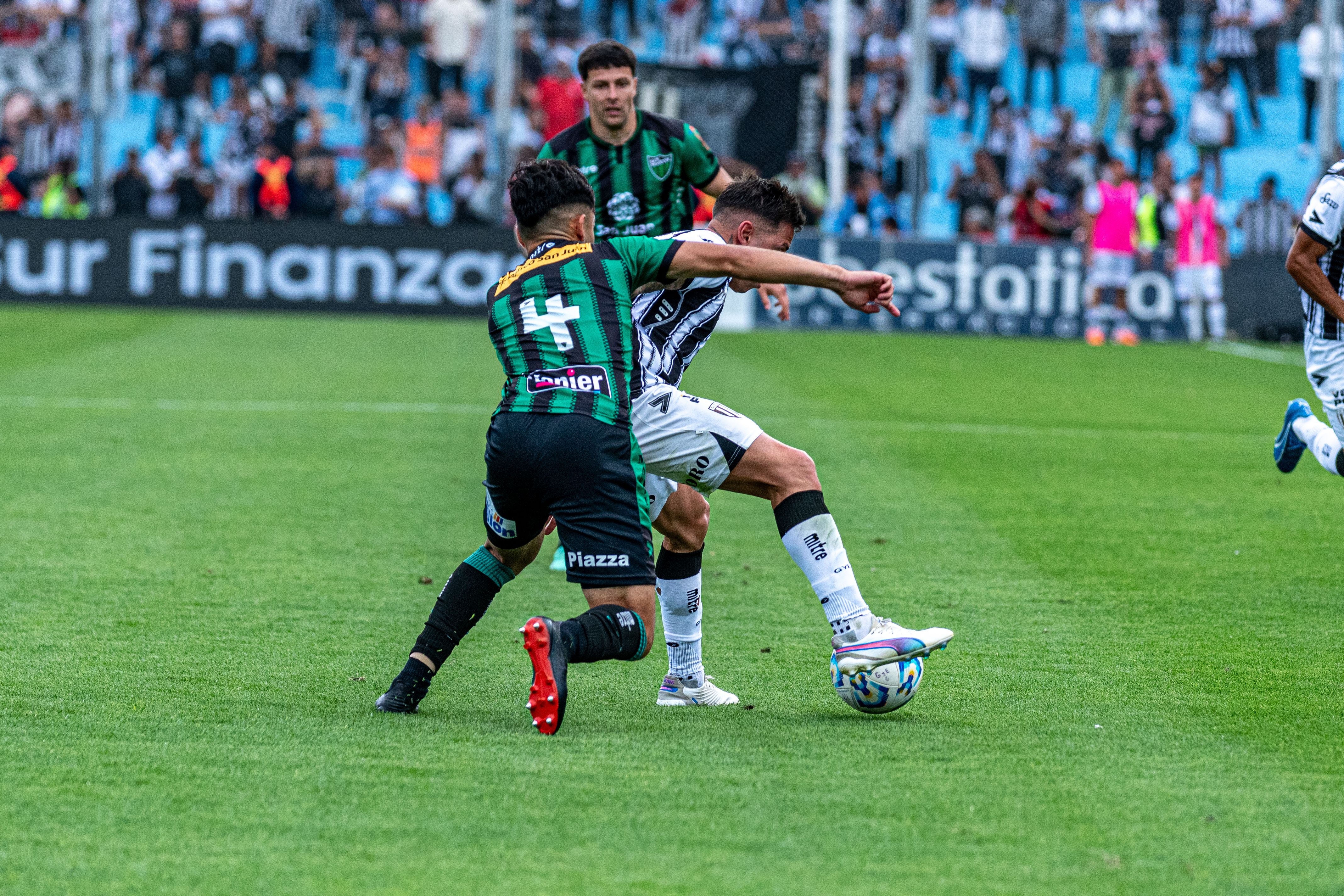 Intense soccer match action shot on field · Free Stock Photo
