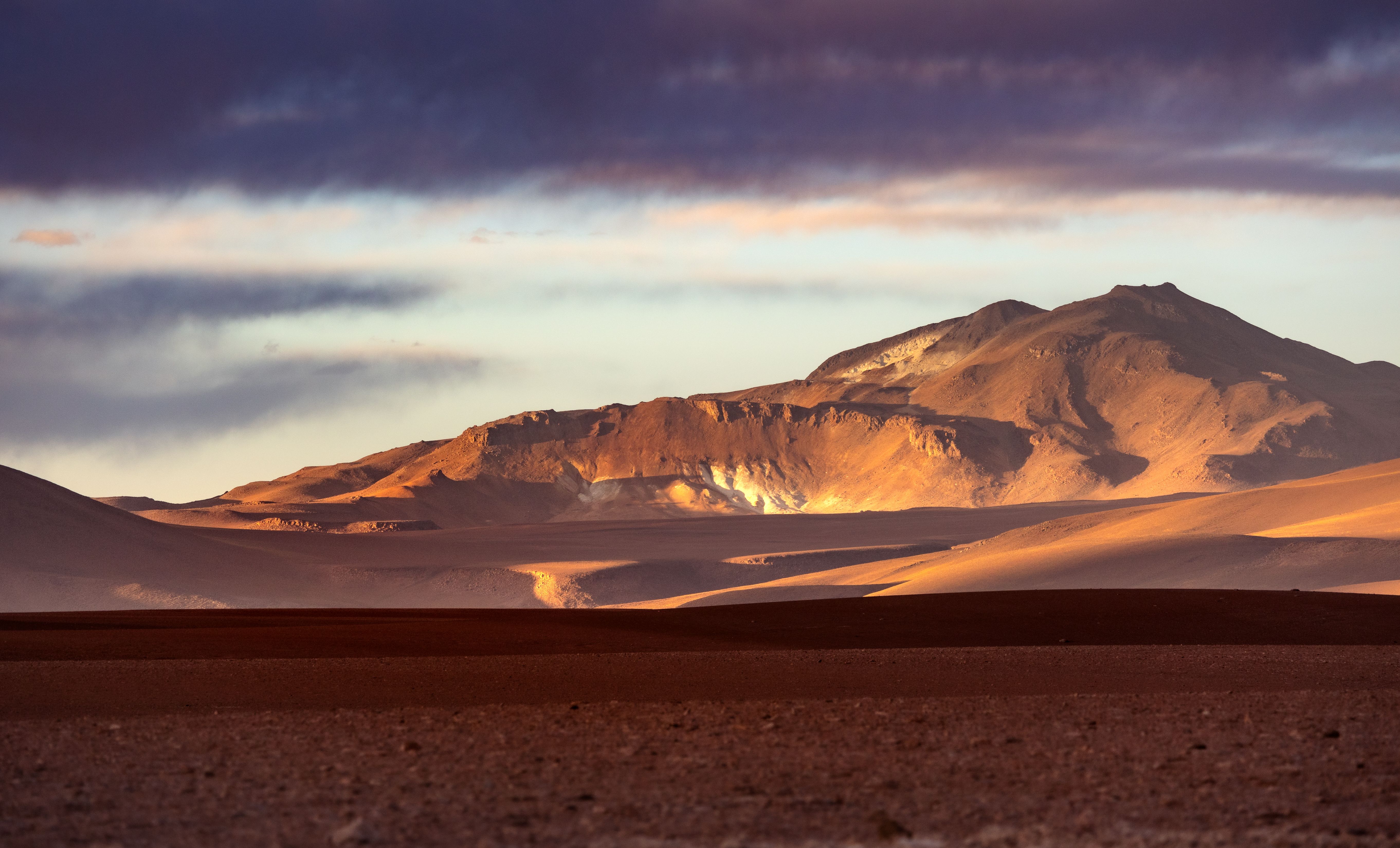 Sunset over Andean Mountains in Atacama Desert · Free Stock Photo