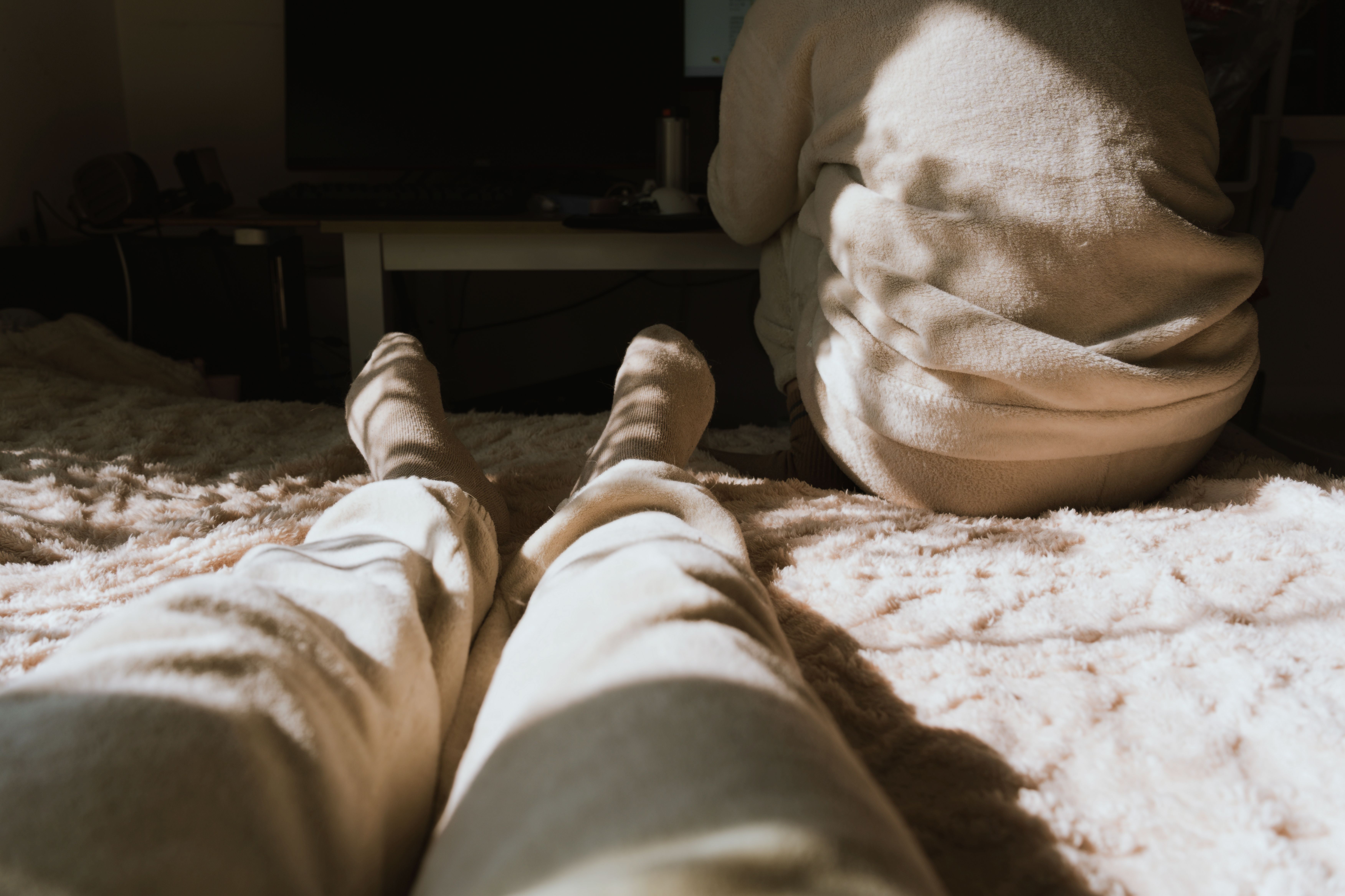 Cozy Morning Indoors with Sunlight Shadows · Free Stock Photo