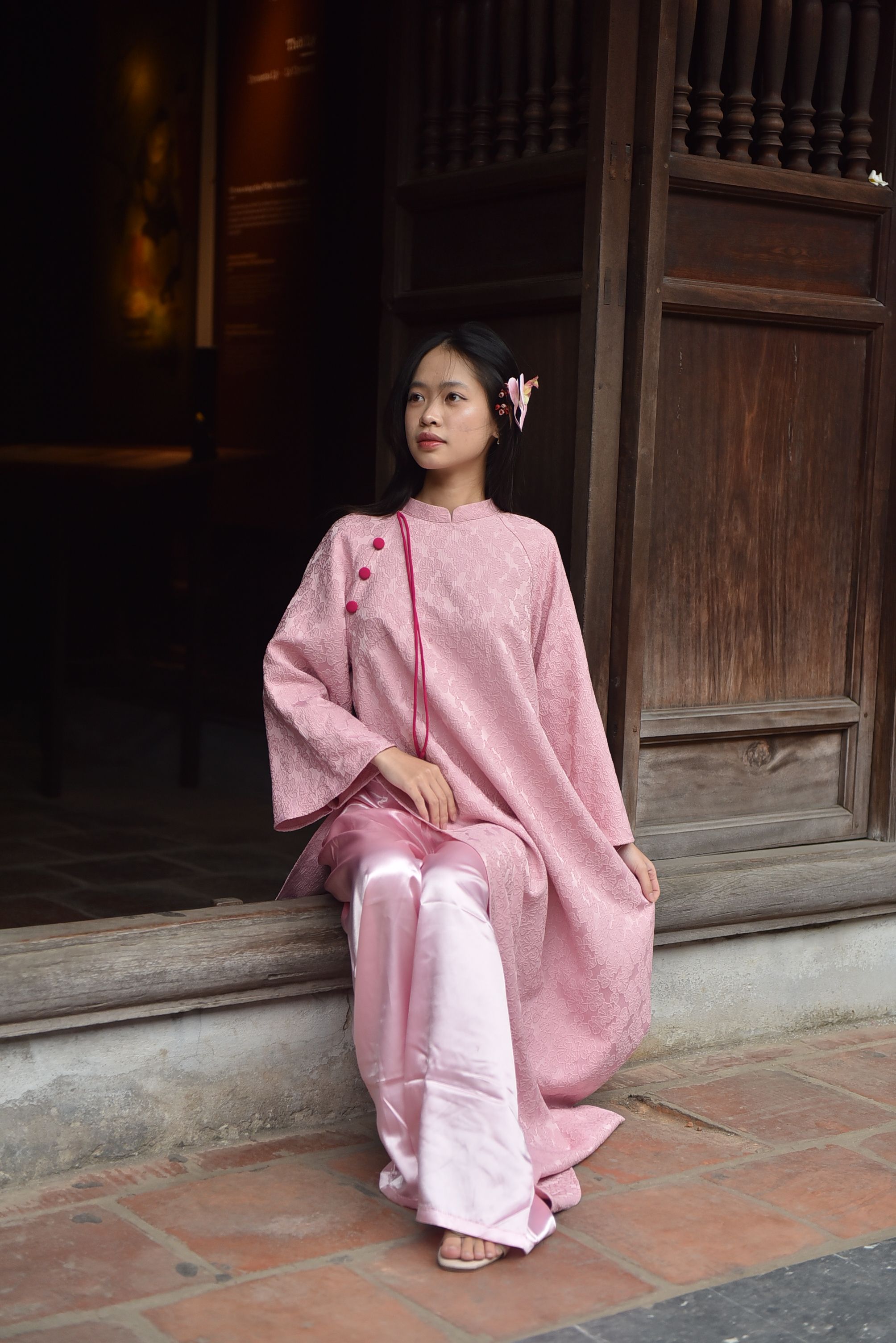 Elegant Woman in Traditional Asian Attire · Free Stock Photo