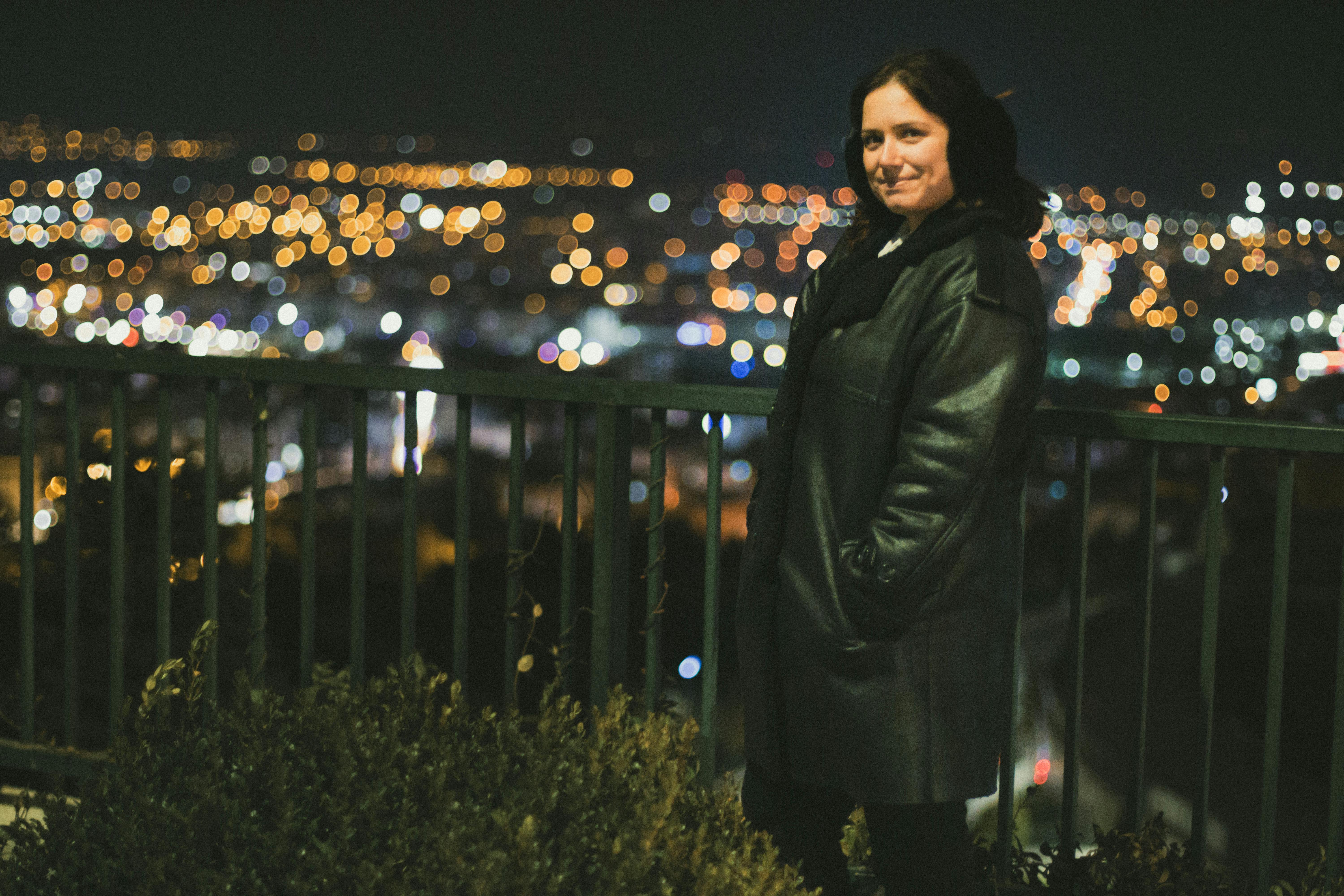 Nighttime Portrait Overlooking Balıkesir Cityscape · Free Stock Photo