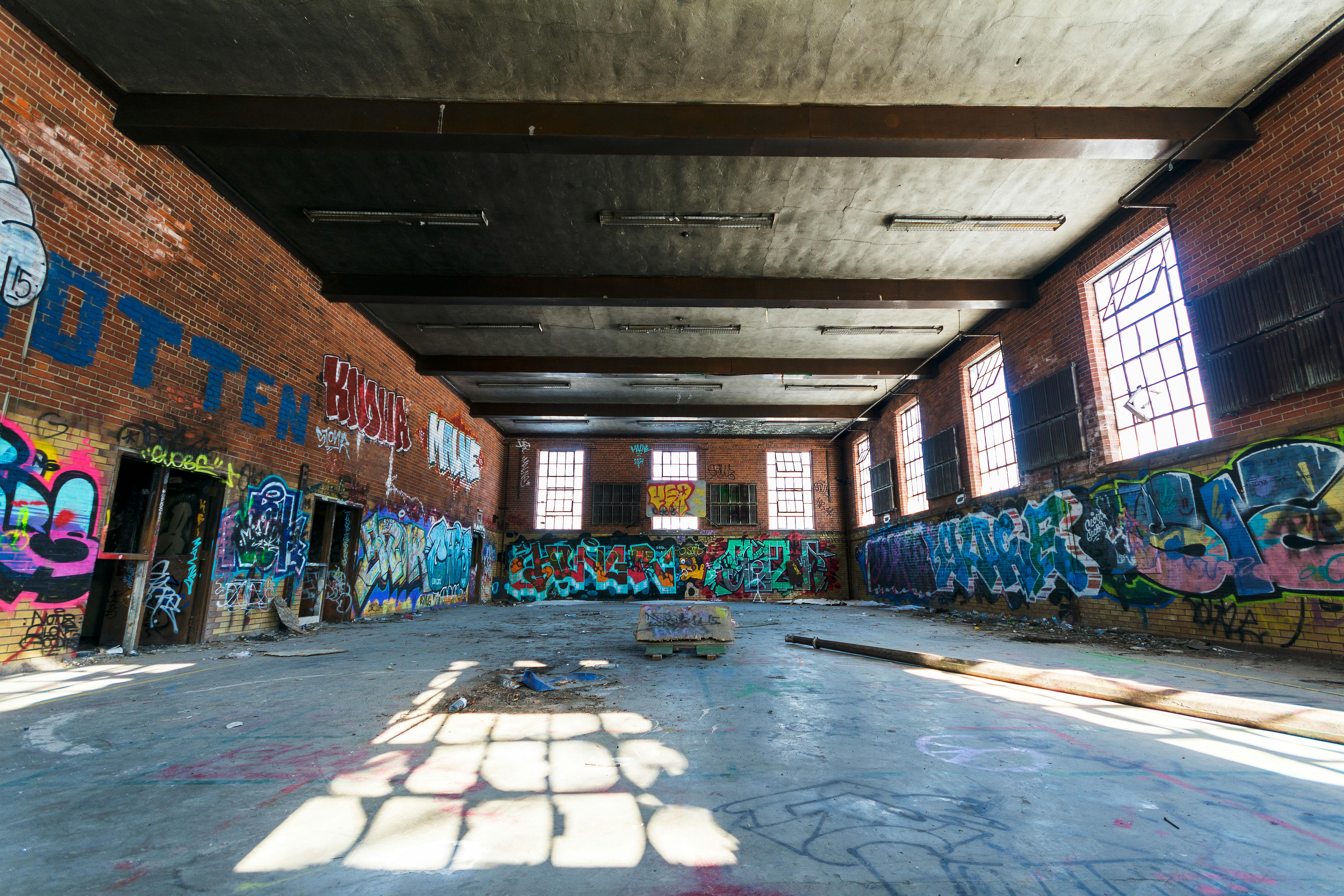 Graffiti Covered Building · Free Stock Photo