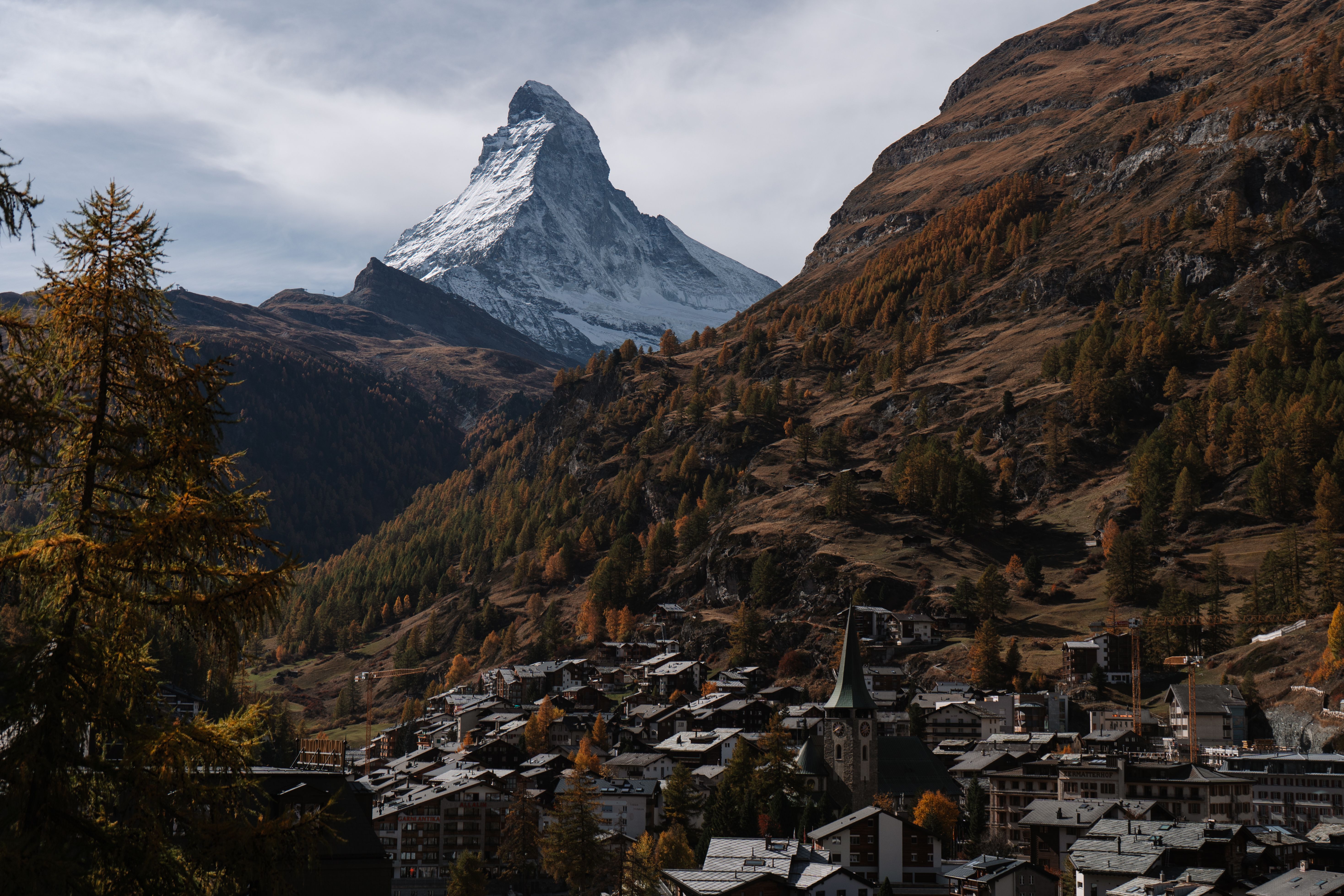 Majestic Matterhorn Above Zermatt in Autumn · Free Stock Photo