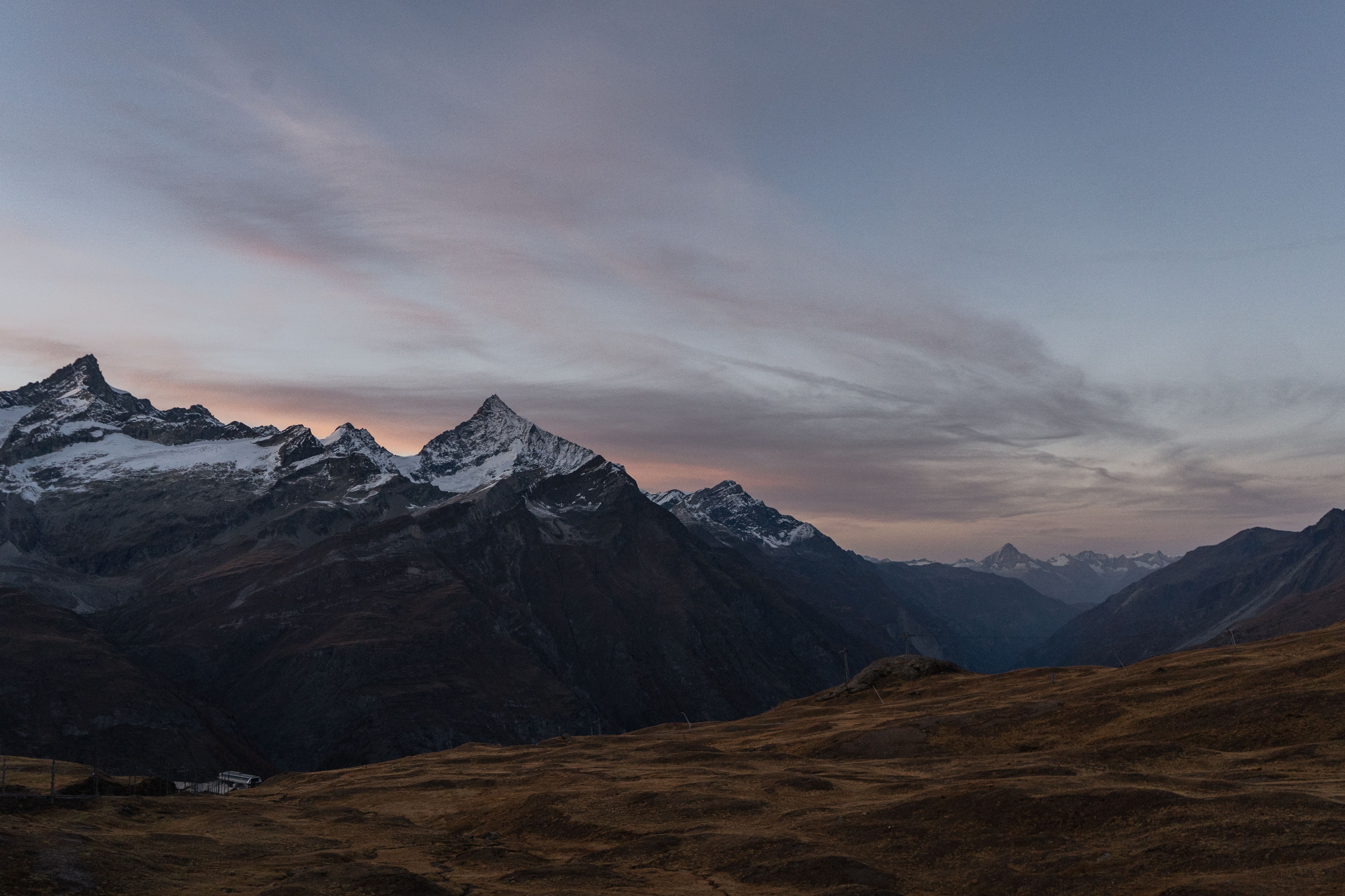 Sunset Over the Swiss Alps in Zermatt, Switzerland · Free Stock Photo
