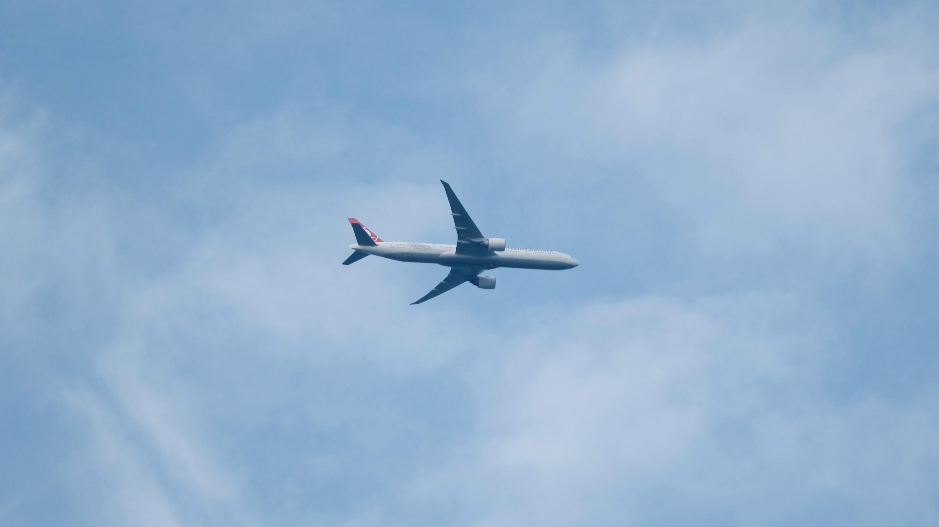 Passenger Airplane Flying in Blue Sky · Free Stock Photo