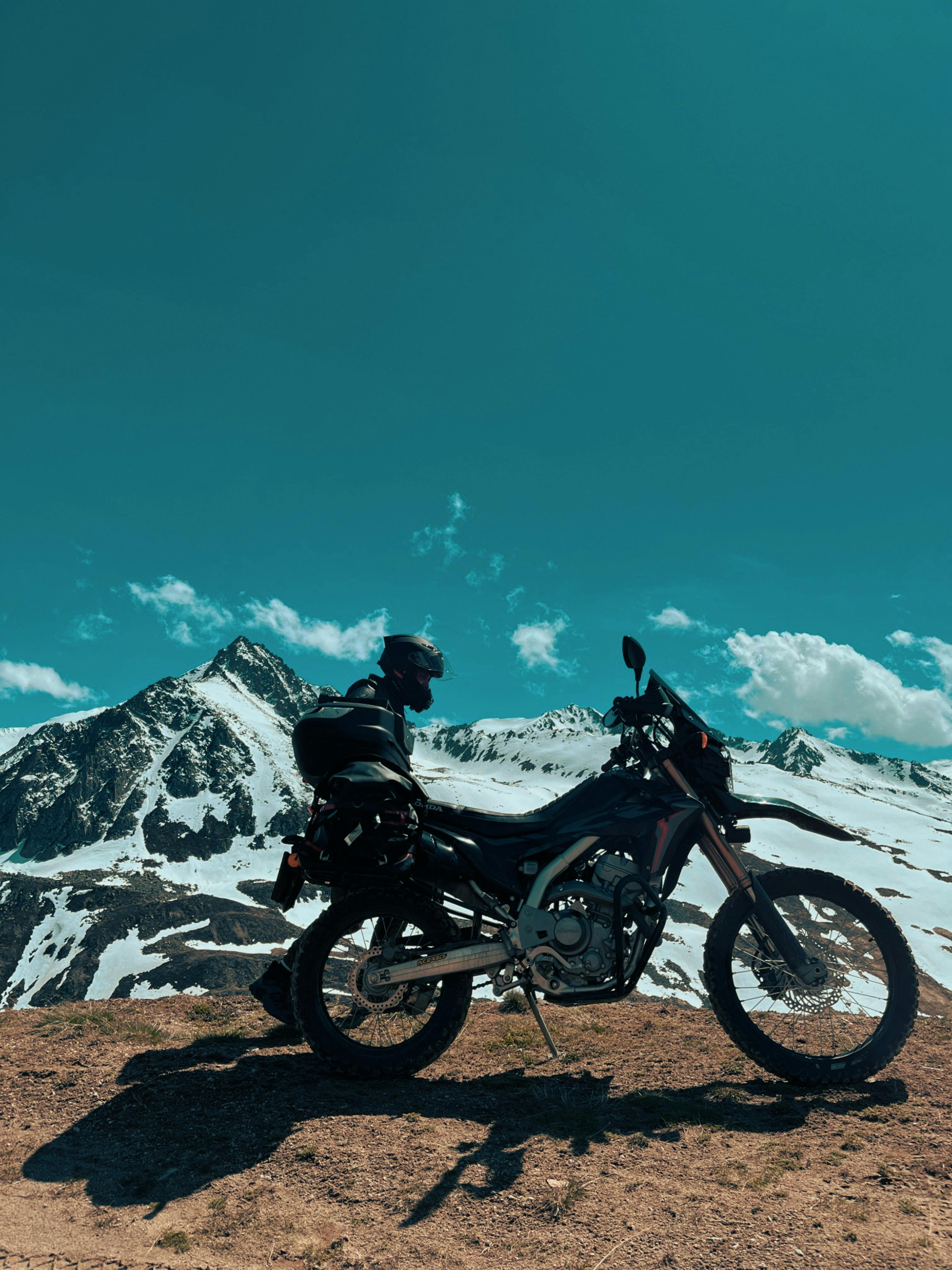 Man in Blue Top Riding Motorcycle · Free Stock Photo