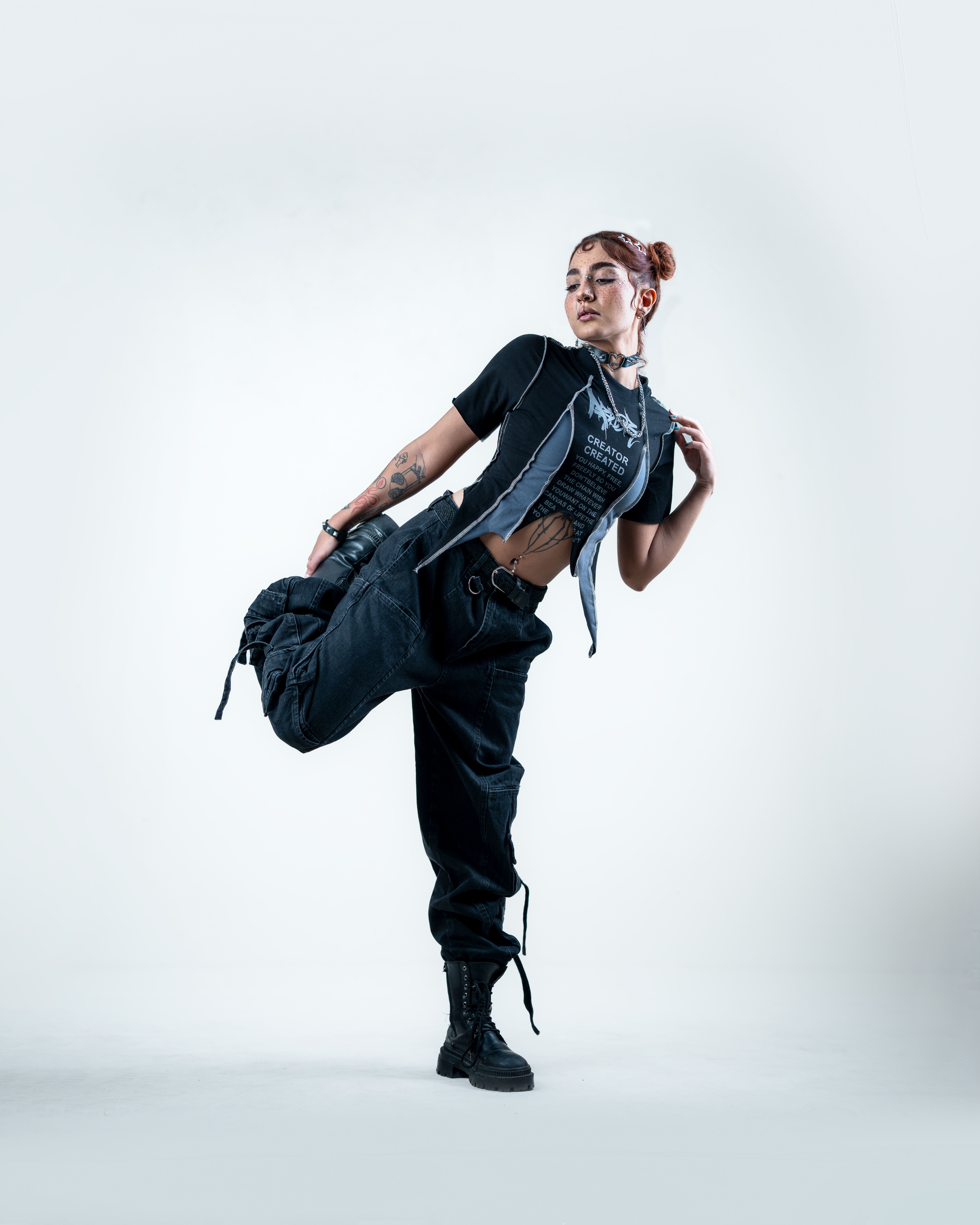 Stylish Female Dancer in Modern Pose · Free Stock Photo