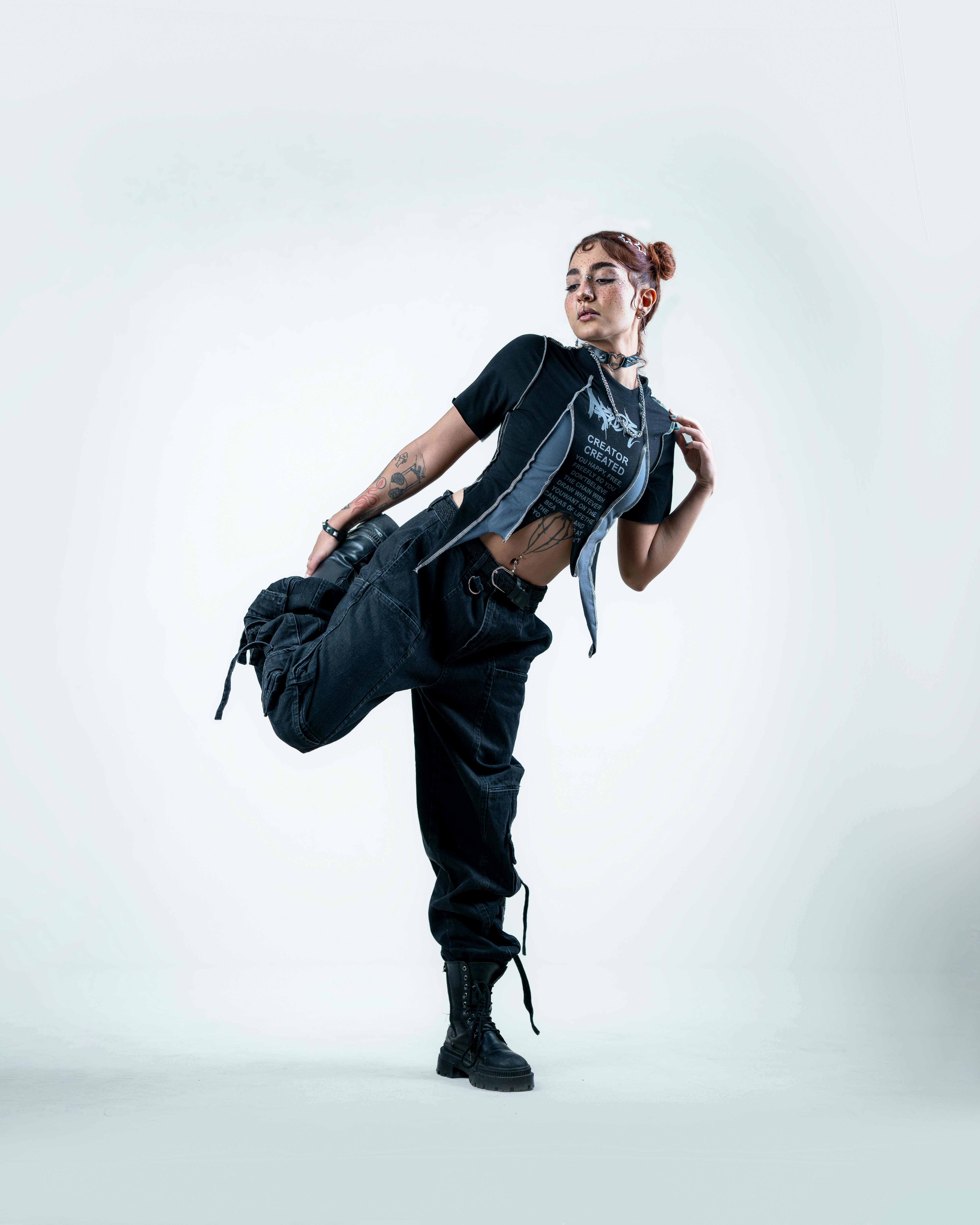 Stylish Female Dancer in Modern Pose · Free Stock Photo