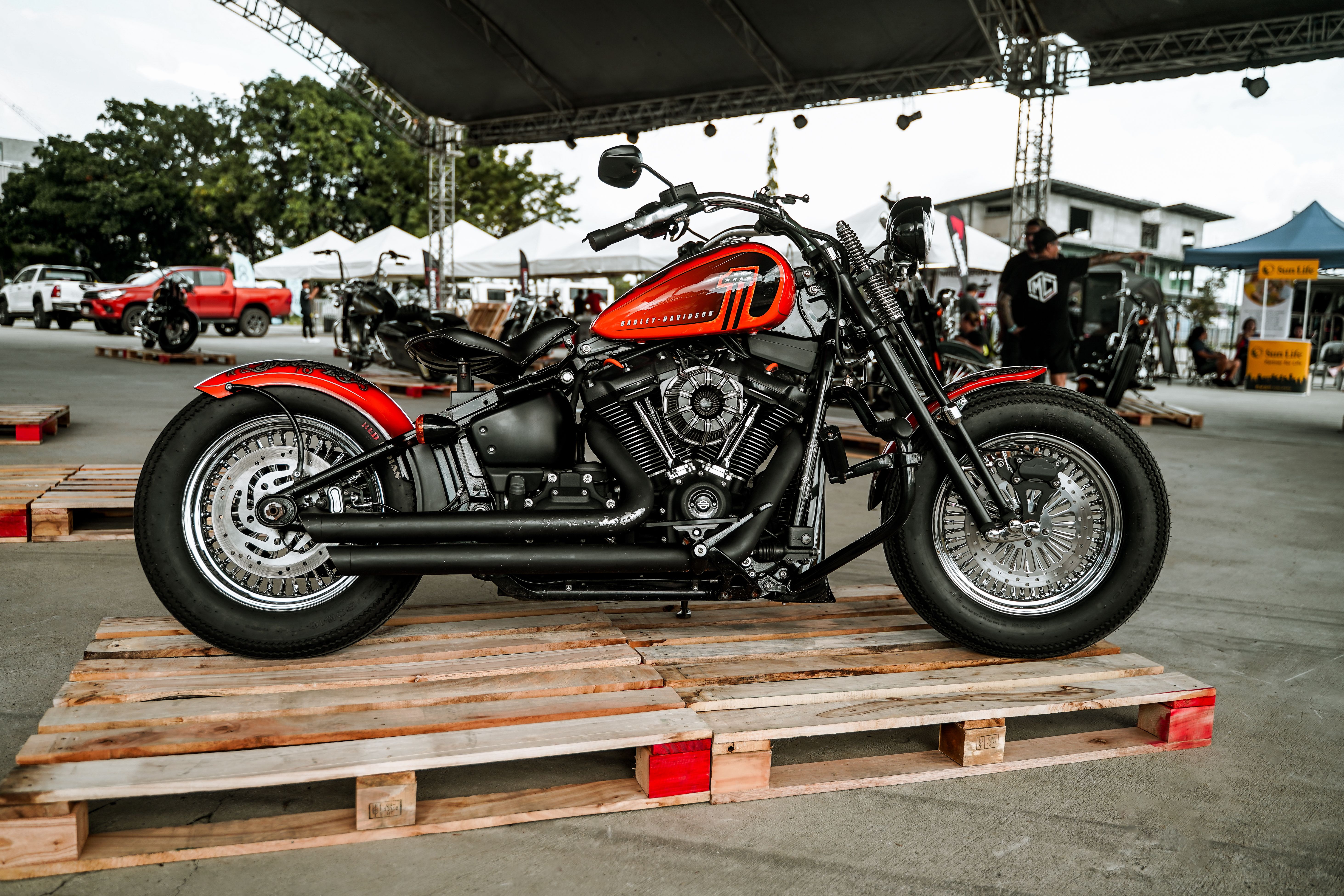 Stunning Classic Motorcycle on Display in Quezon City · Free Stock Photo