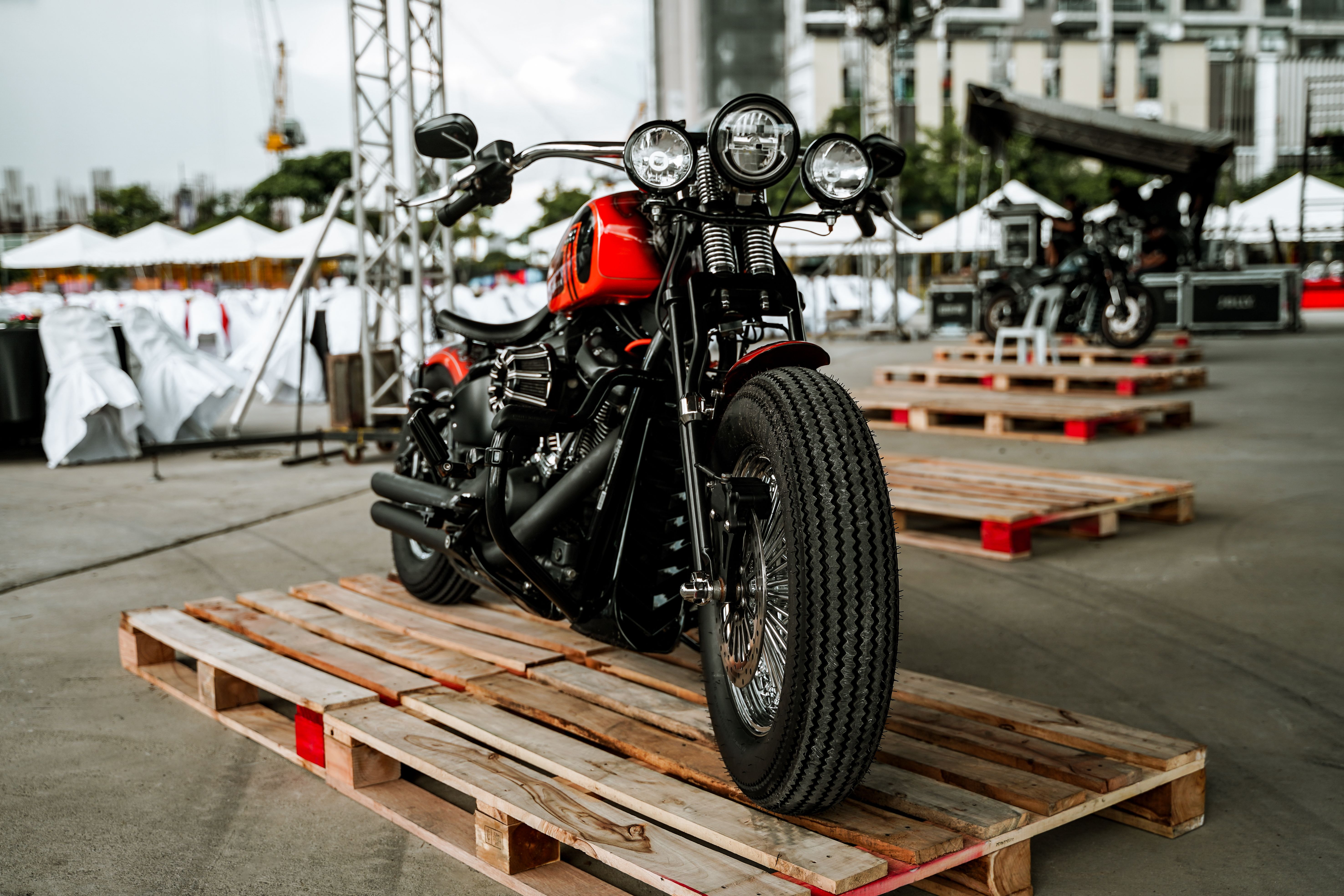 Custom Motorcycle on Display in Quezon City · Free Stock Photo