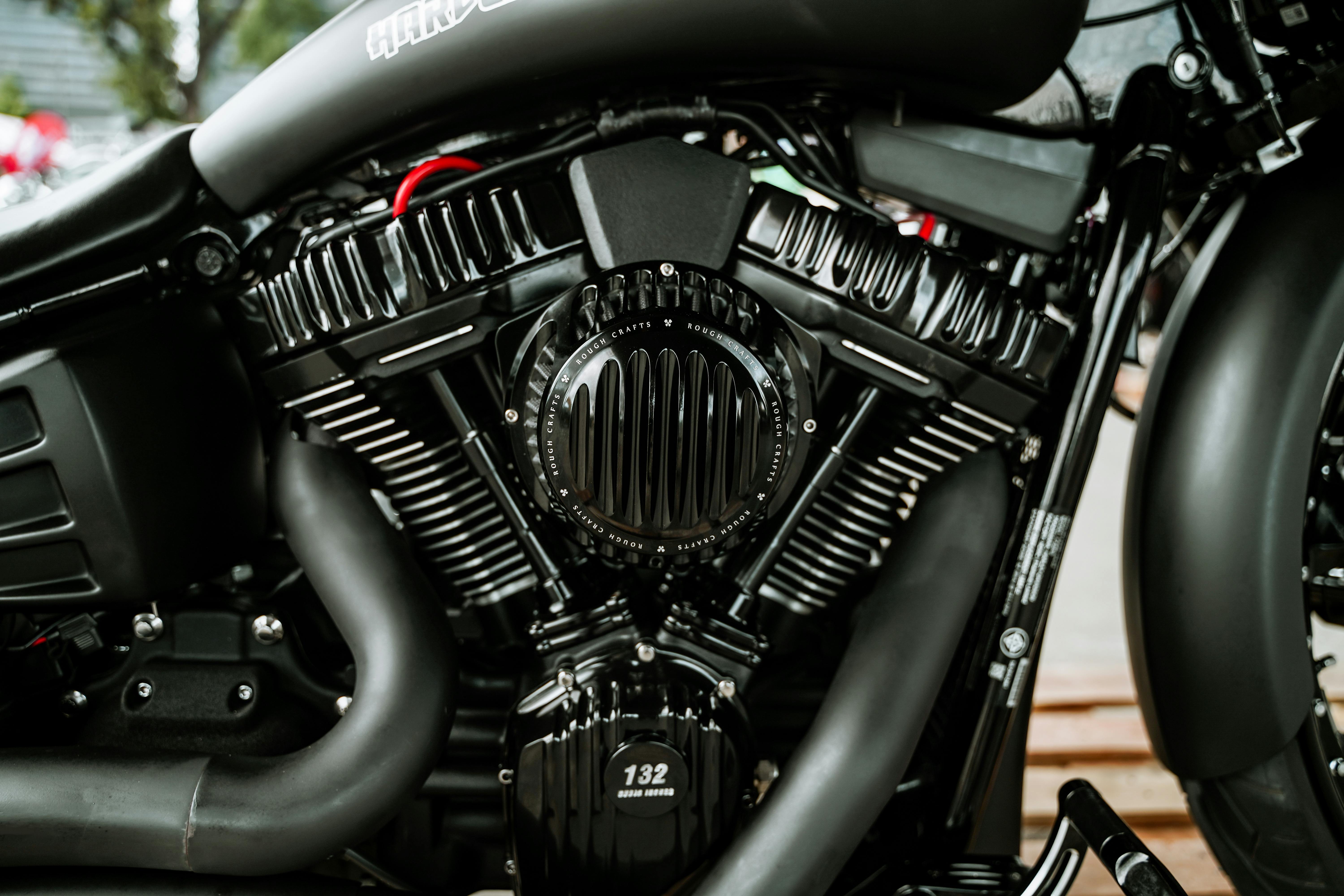 Black Motorcycle Engine · Free Stock Photo