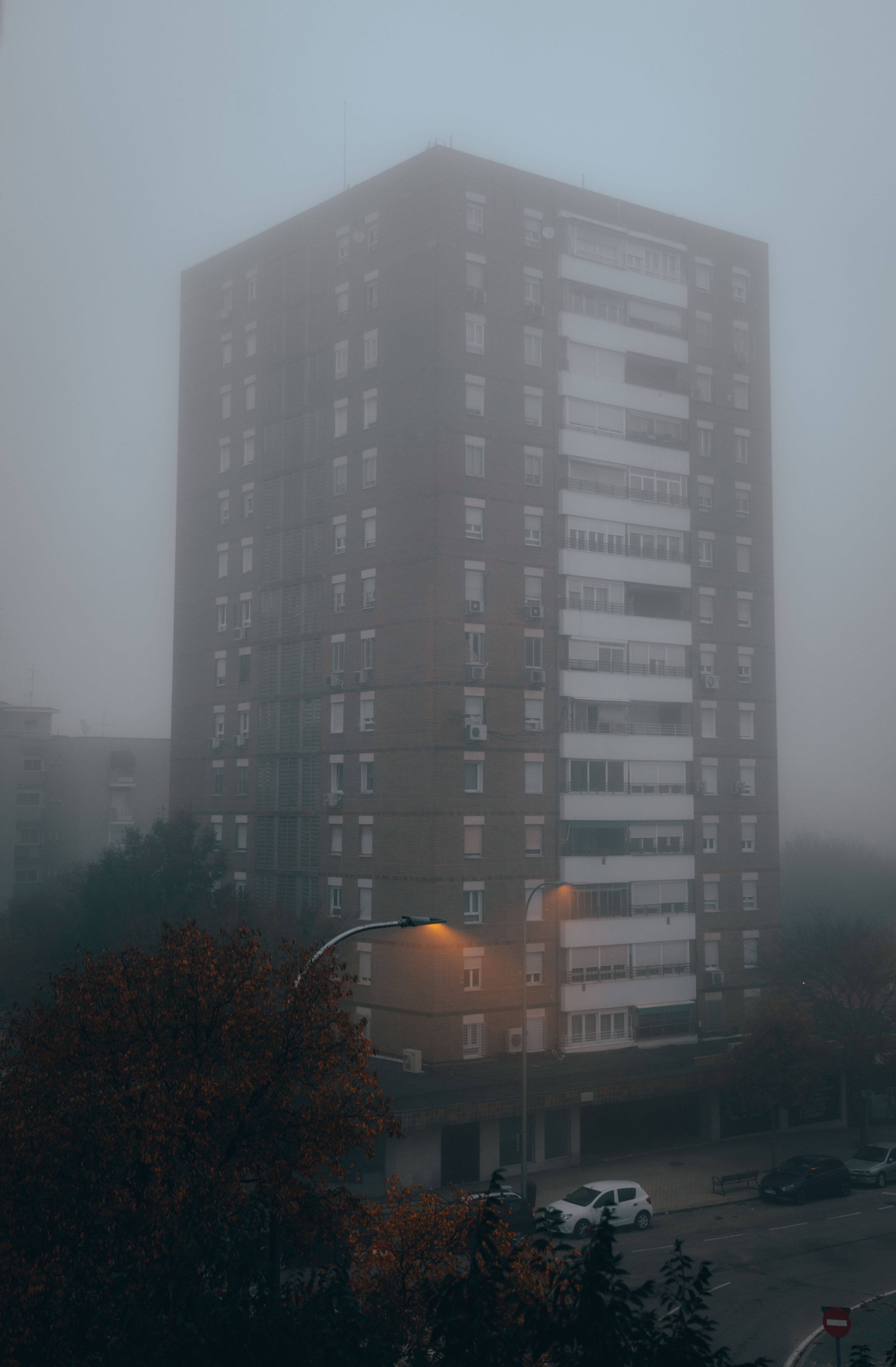 Foggy Urban Architecture in Madrid · Free Stock Photo