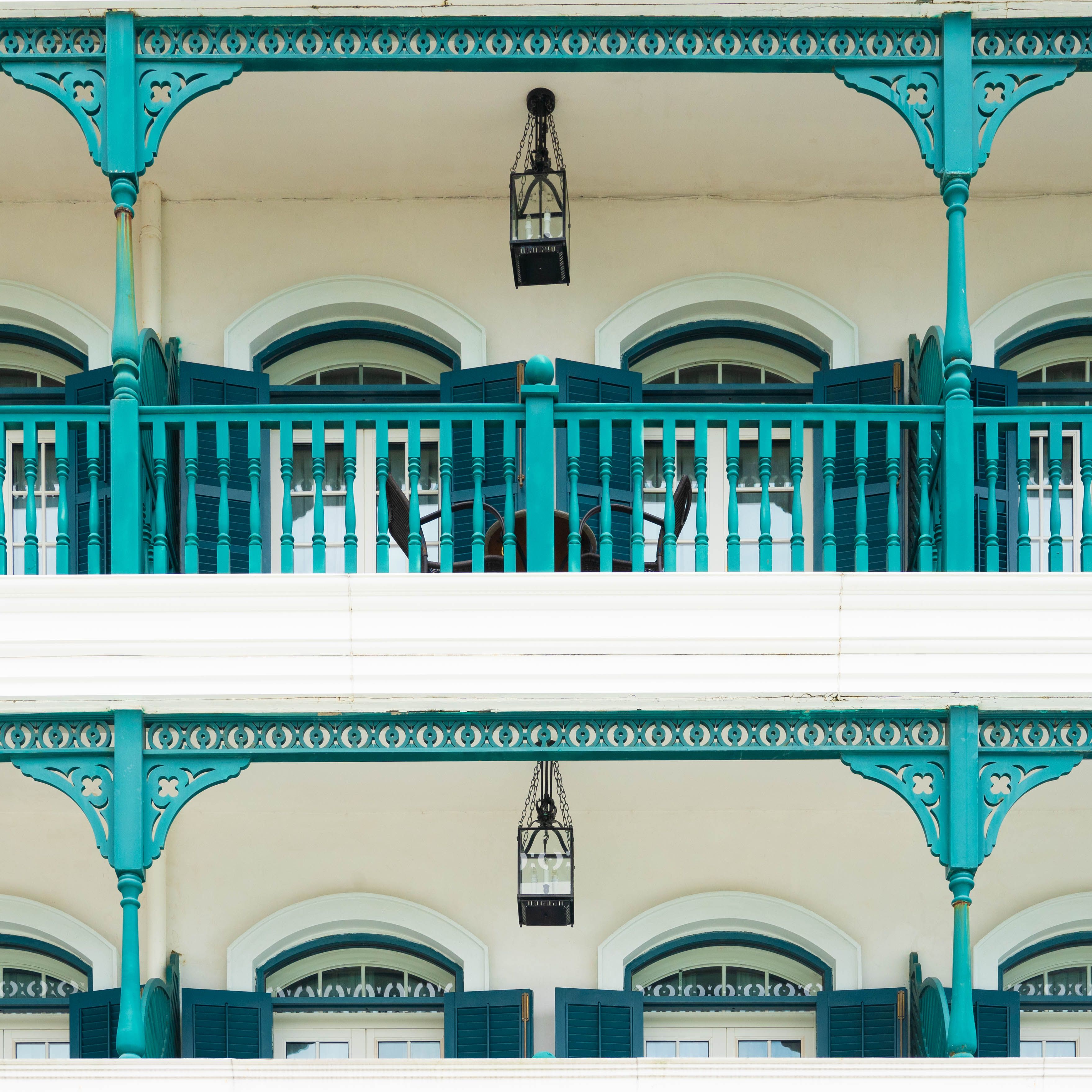 Ornate Colonial Balcony Architecture in Macau · Free Stock Photo