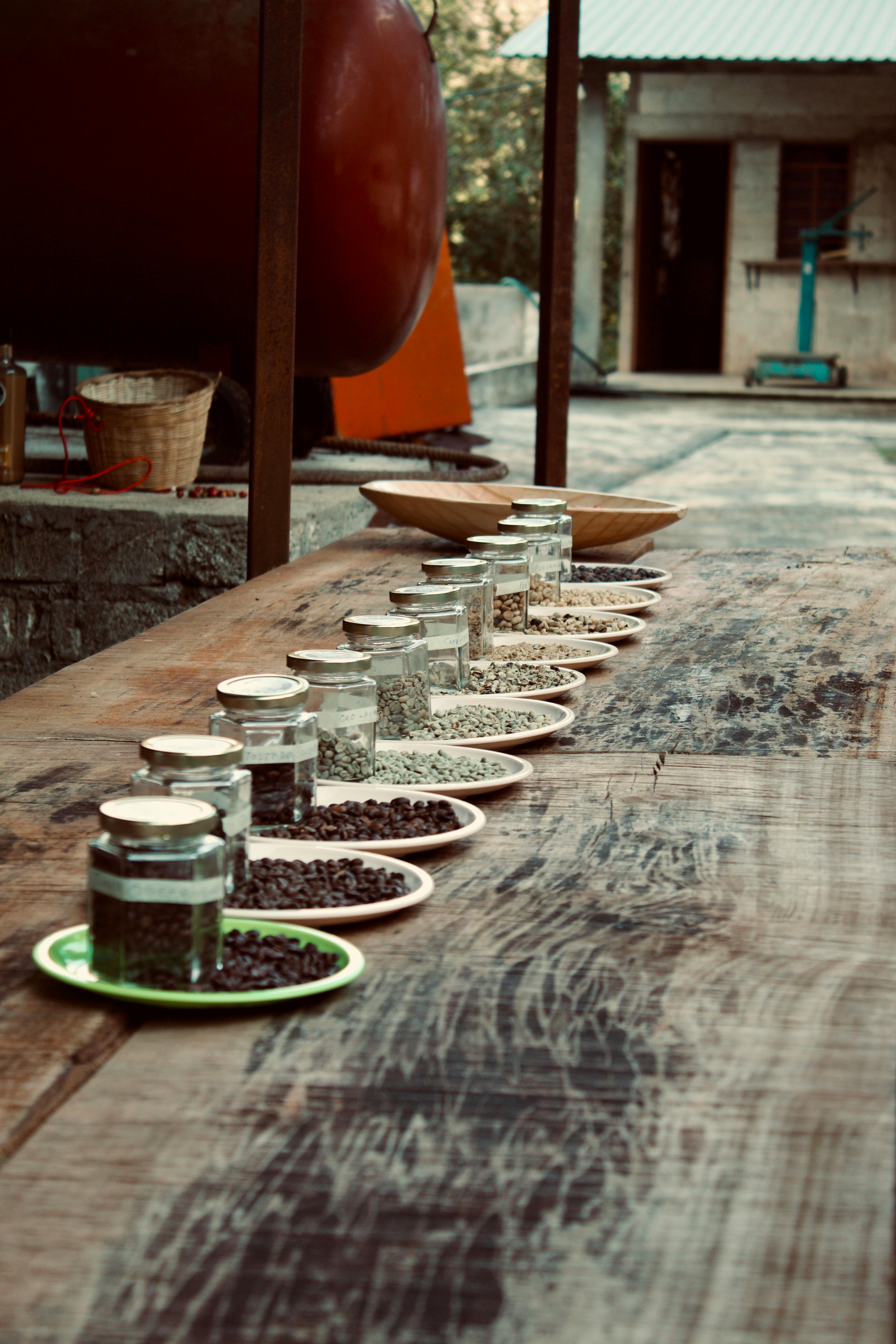 Rustic Setup with Jars of Spices Outdoors · Free Stock Photo