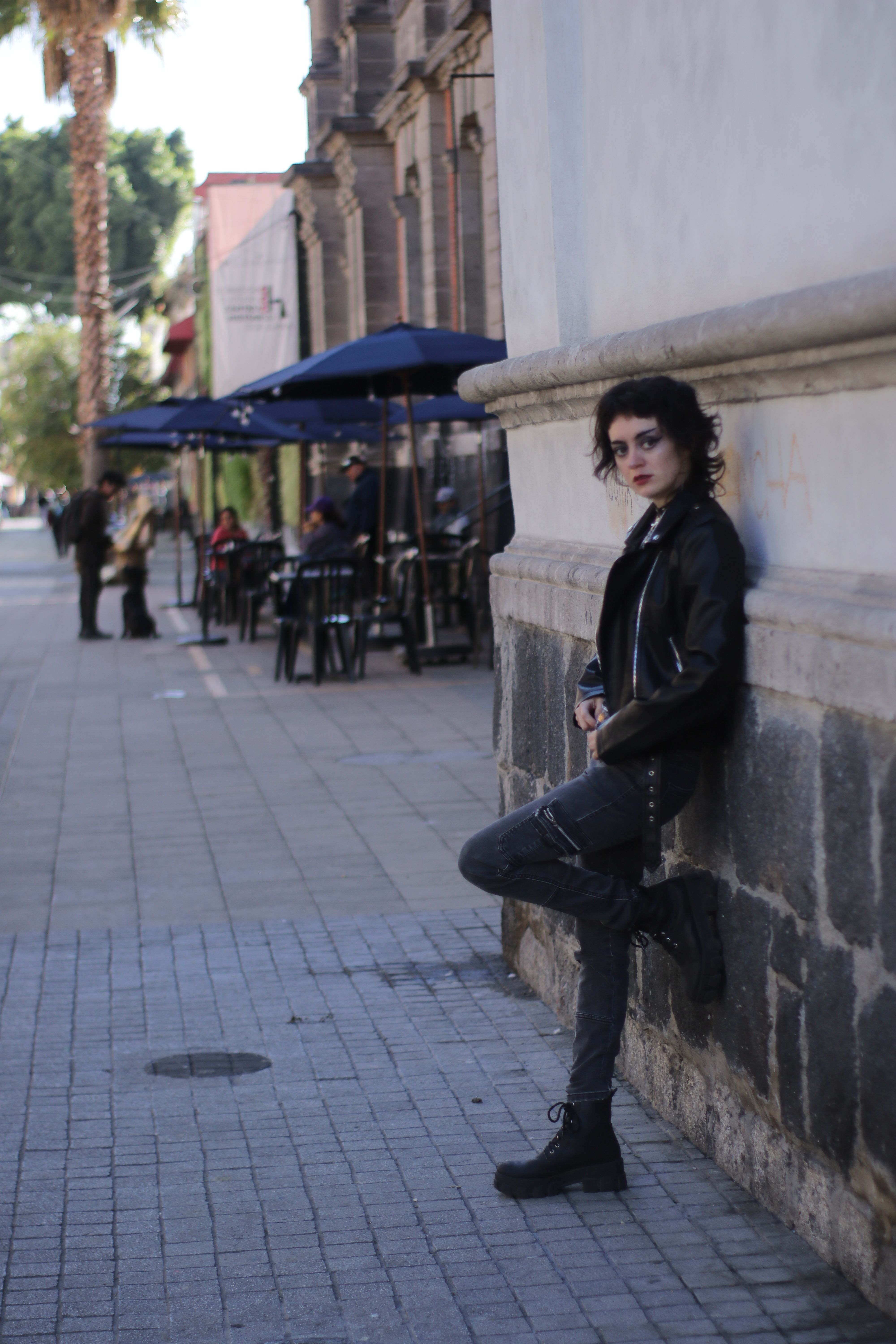 Edgy Fashion Look on Urban Street Corner · Free Stock Photo