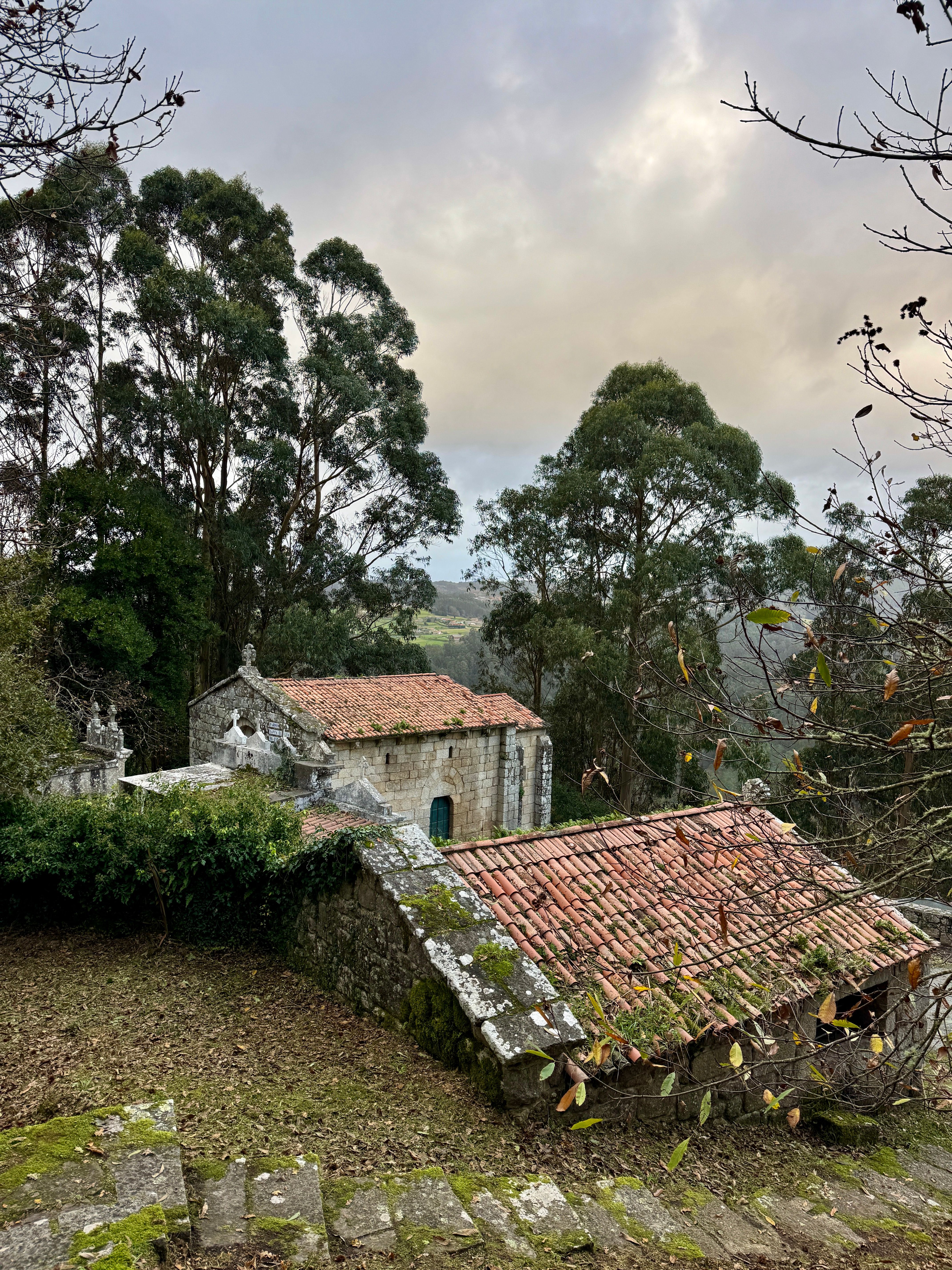 Ancient Stone Church in Forested A Coruña · Free Stock Photo