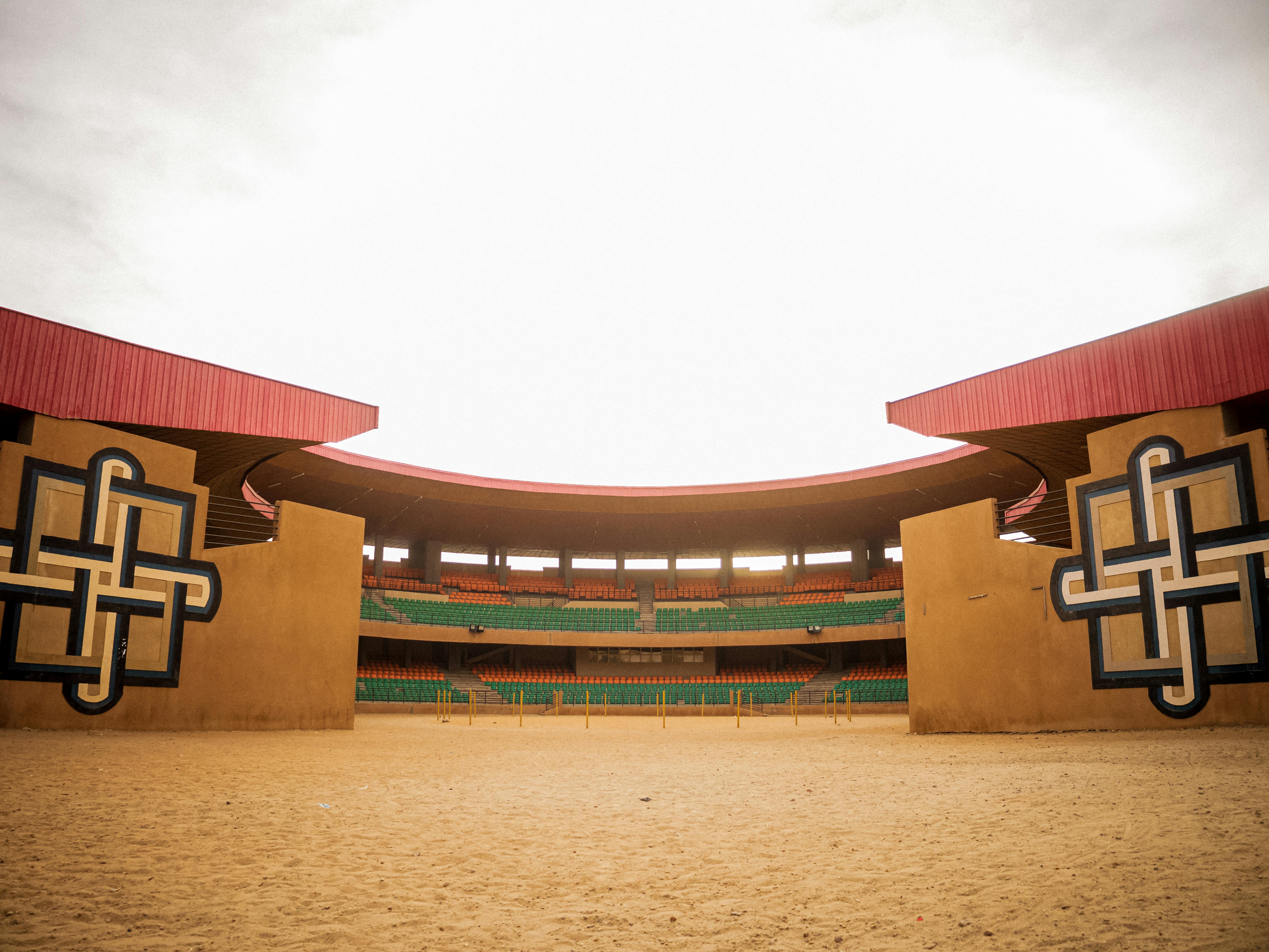 Modern Outdoor Arena in Niger with Sand Floor · Free Stock Photo