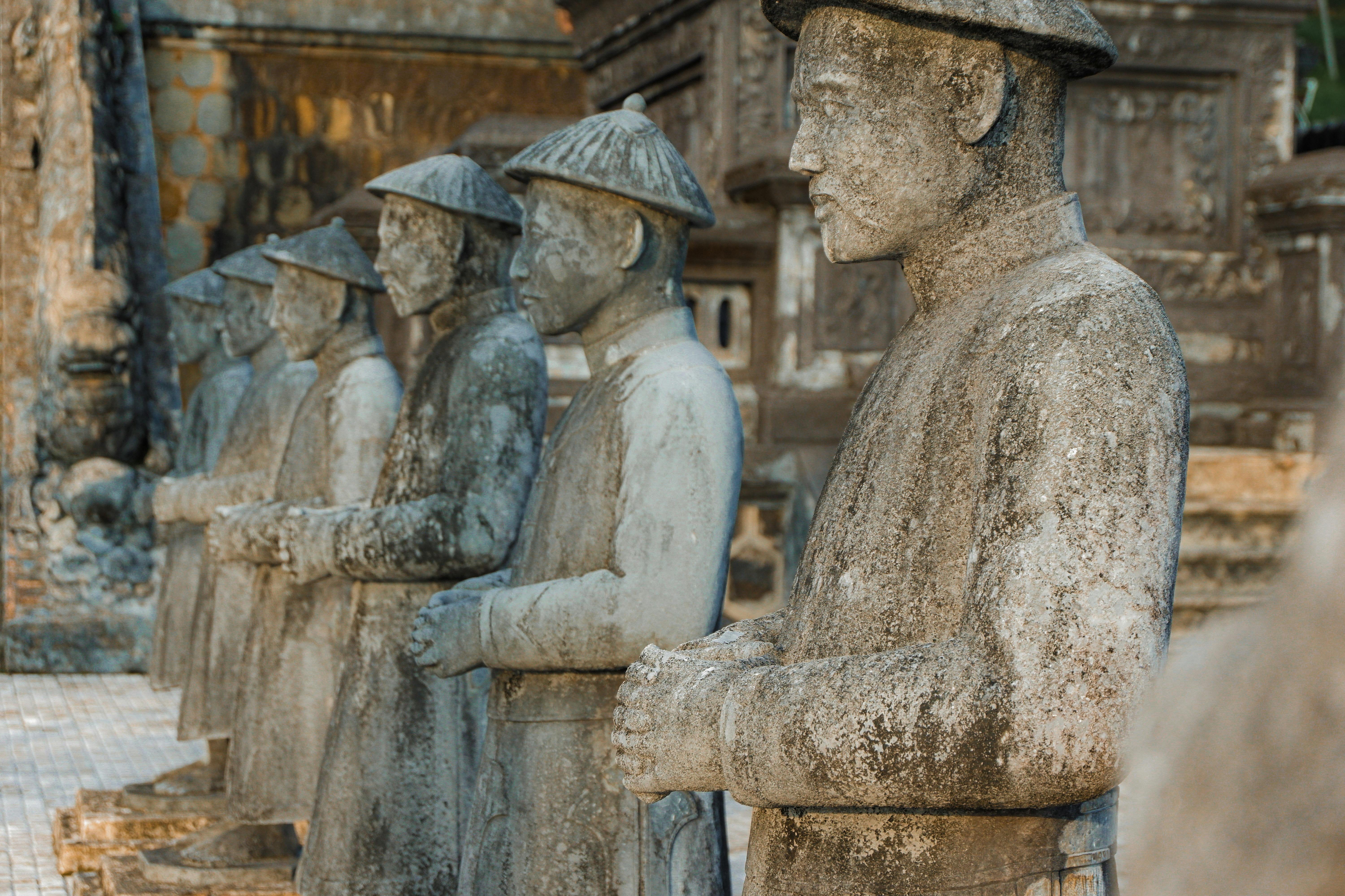 Ancient Stone Statues in Historical Monument · Free Stock Photo