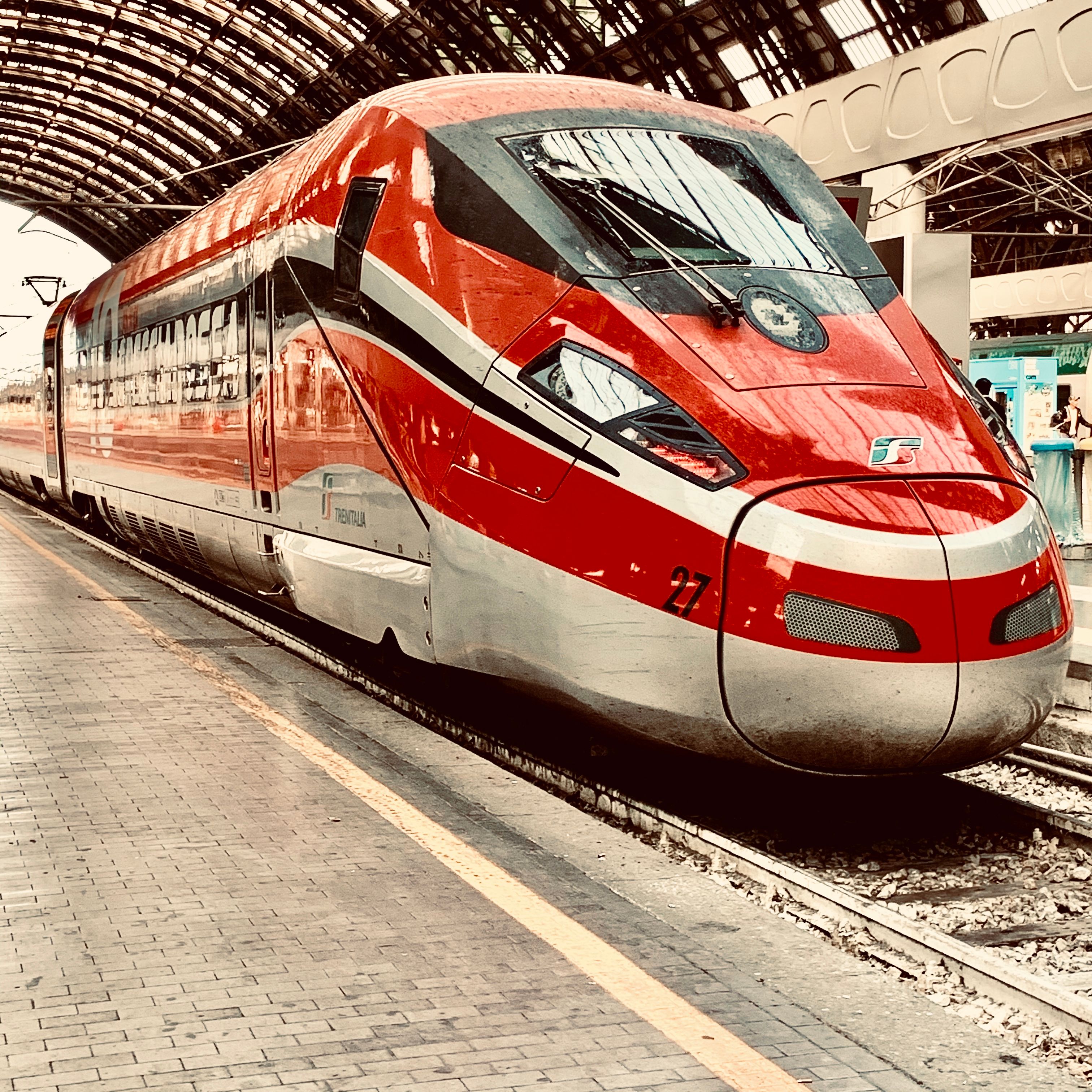 Red And Grey Bullet Train · Free Stock Photo