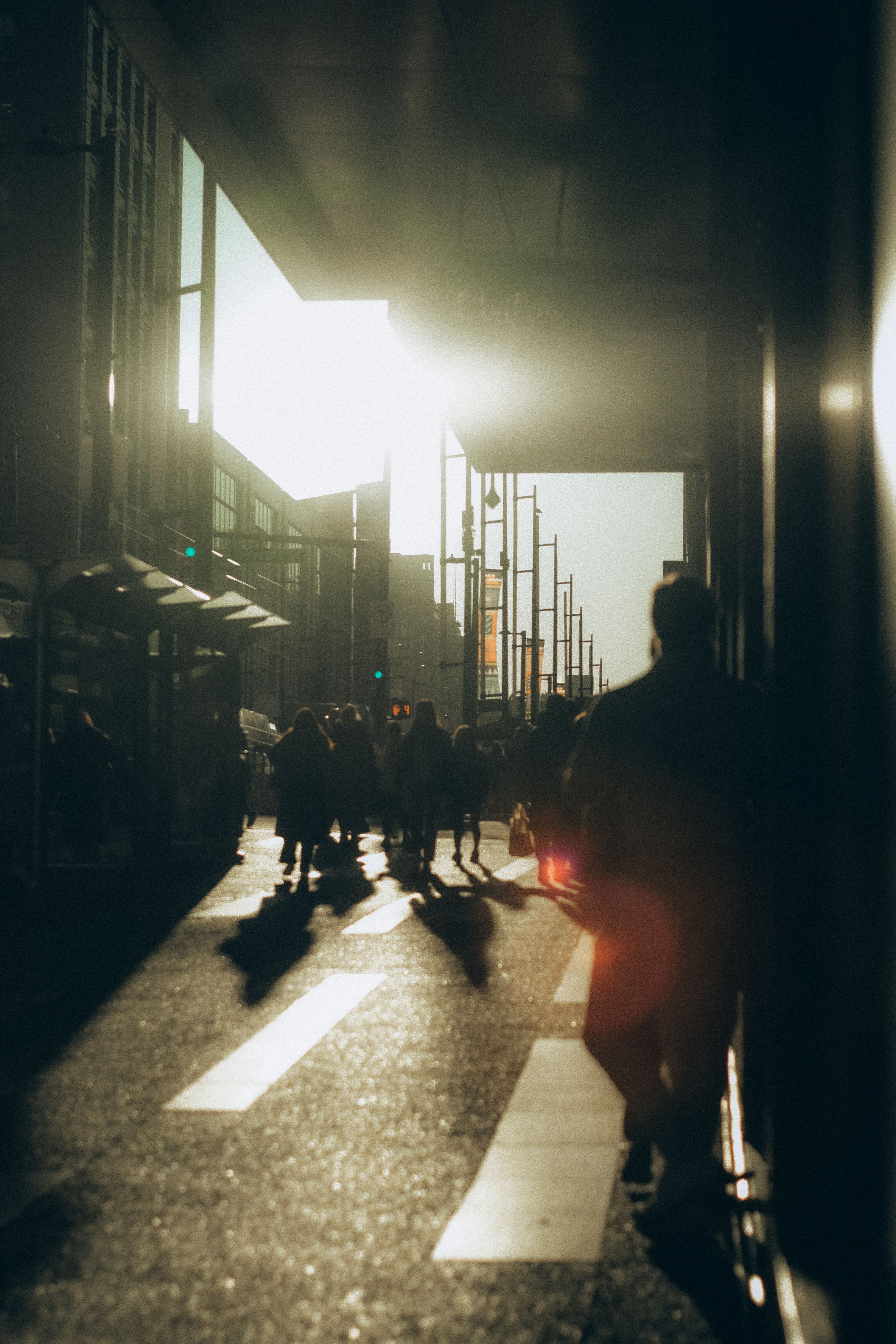 Vibrant Urban Street at Sunset · Free Stock Photo