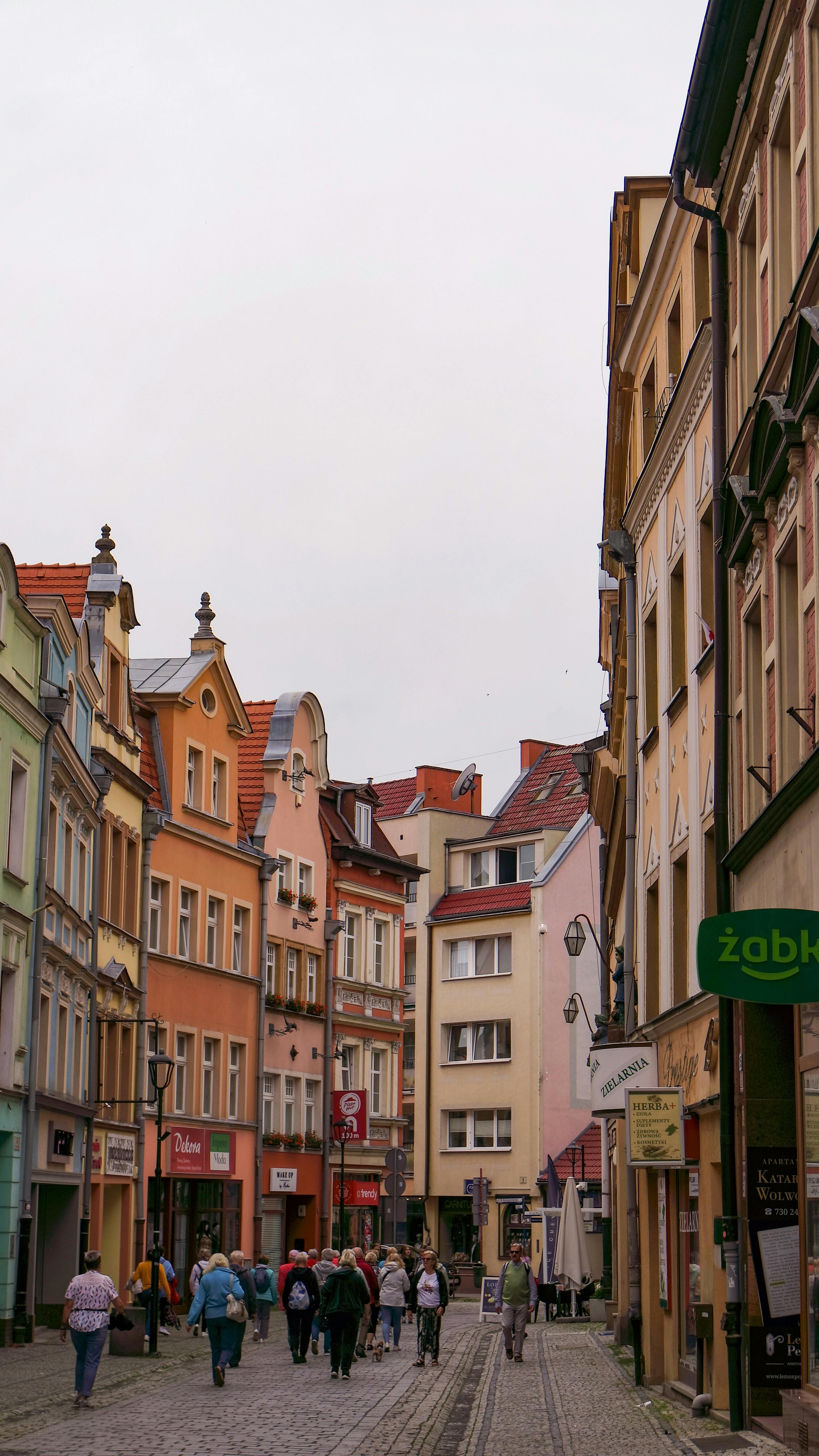 Charming Street Scene in Jelenia Góra, Poland · Free Stock Photo