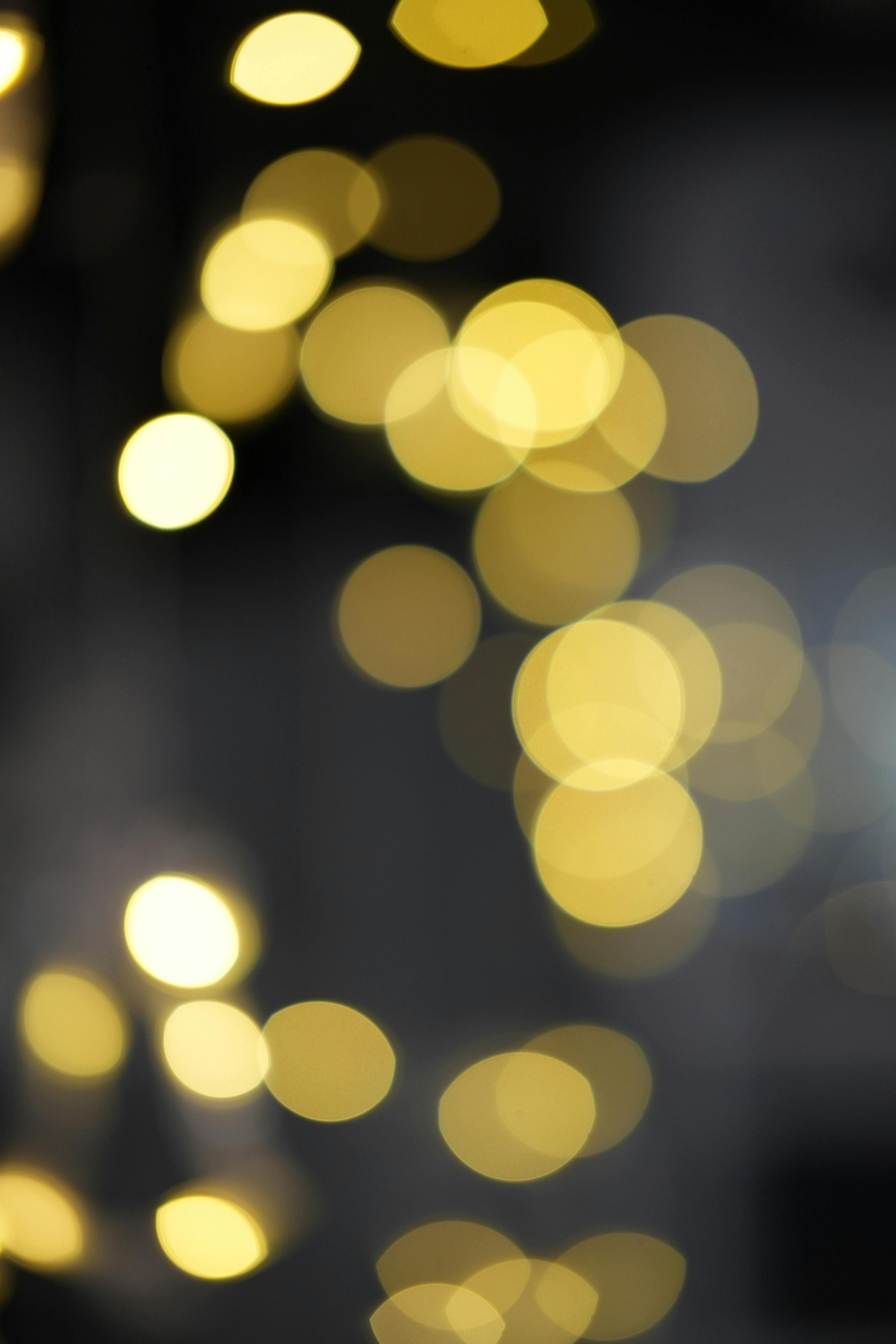 Elegante Fondo Con Luces Bokeh Amarillas Para Celebraciones · Foto de ...