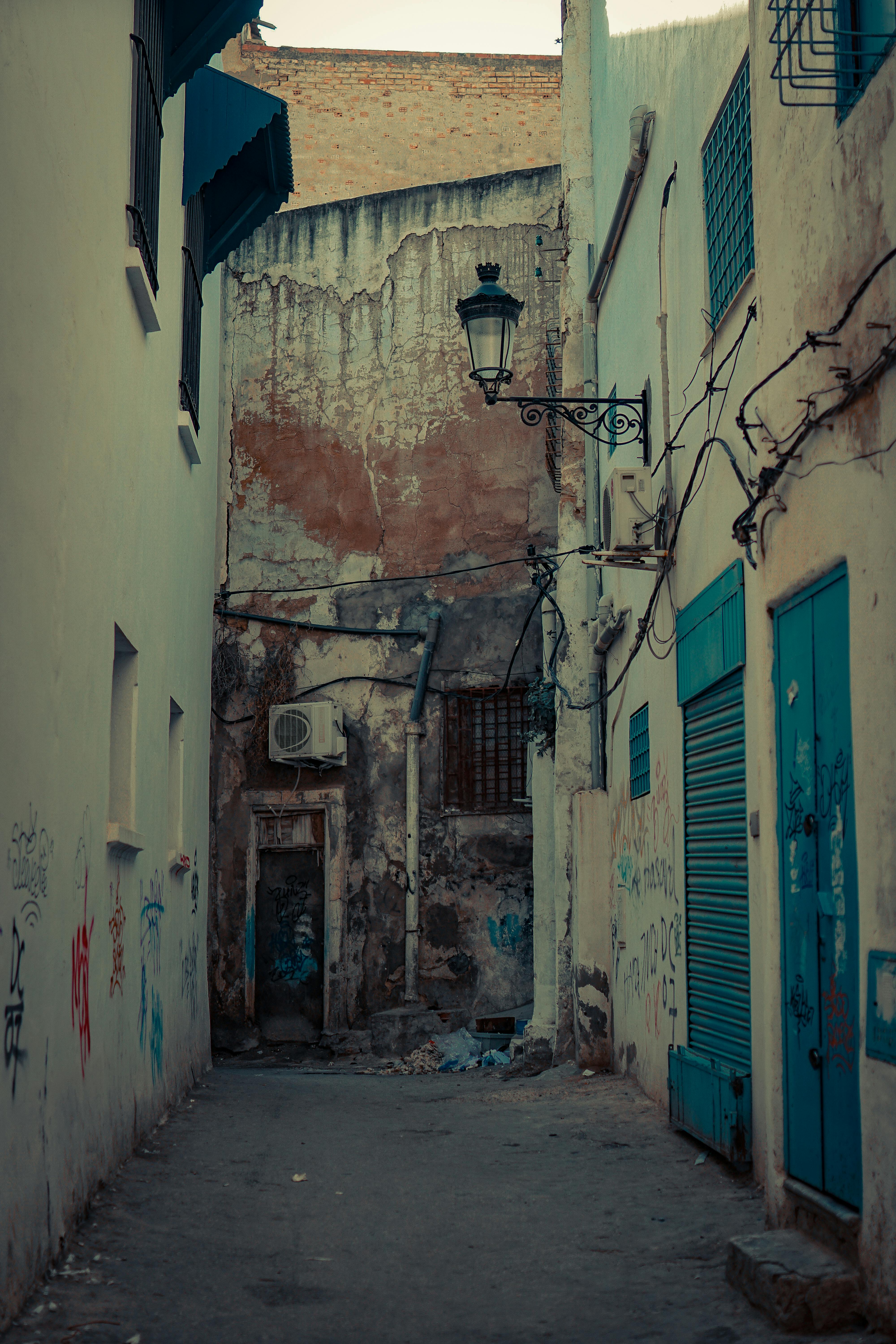 Rustic Narrow Street in Old Town Alleyway · Free Stock Photo