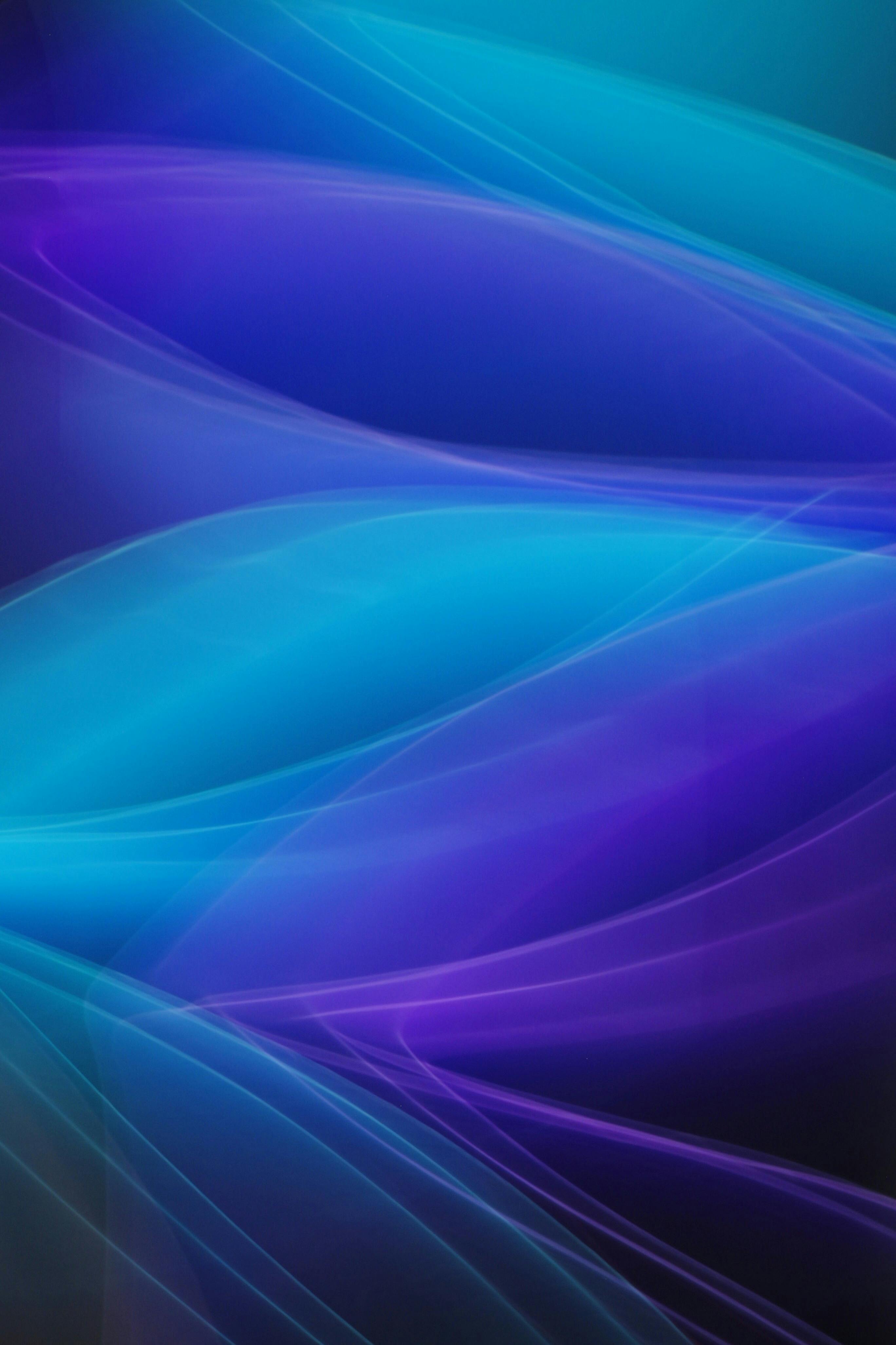 Vibrant Abstract Waves in Blue and Purple Tones · Free Stock Photo