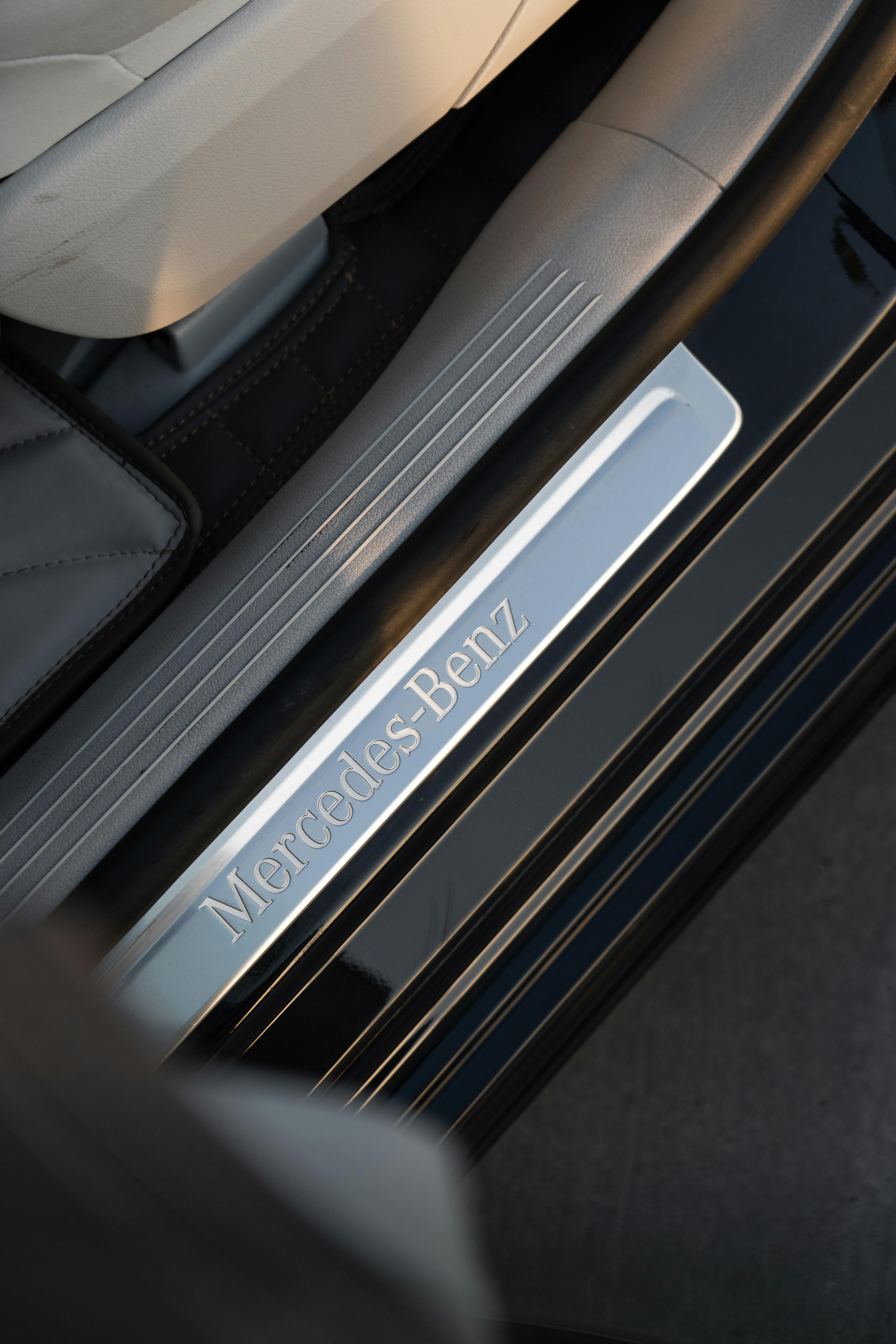 Luxury Mercedes-Benz Car Interior Detail · Free Stock Photo