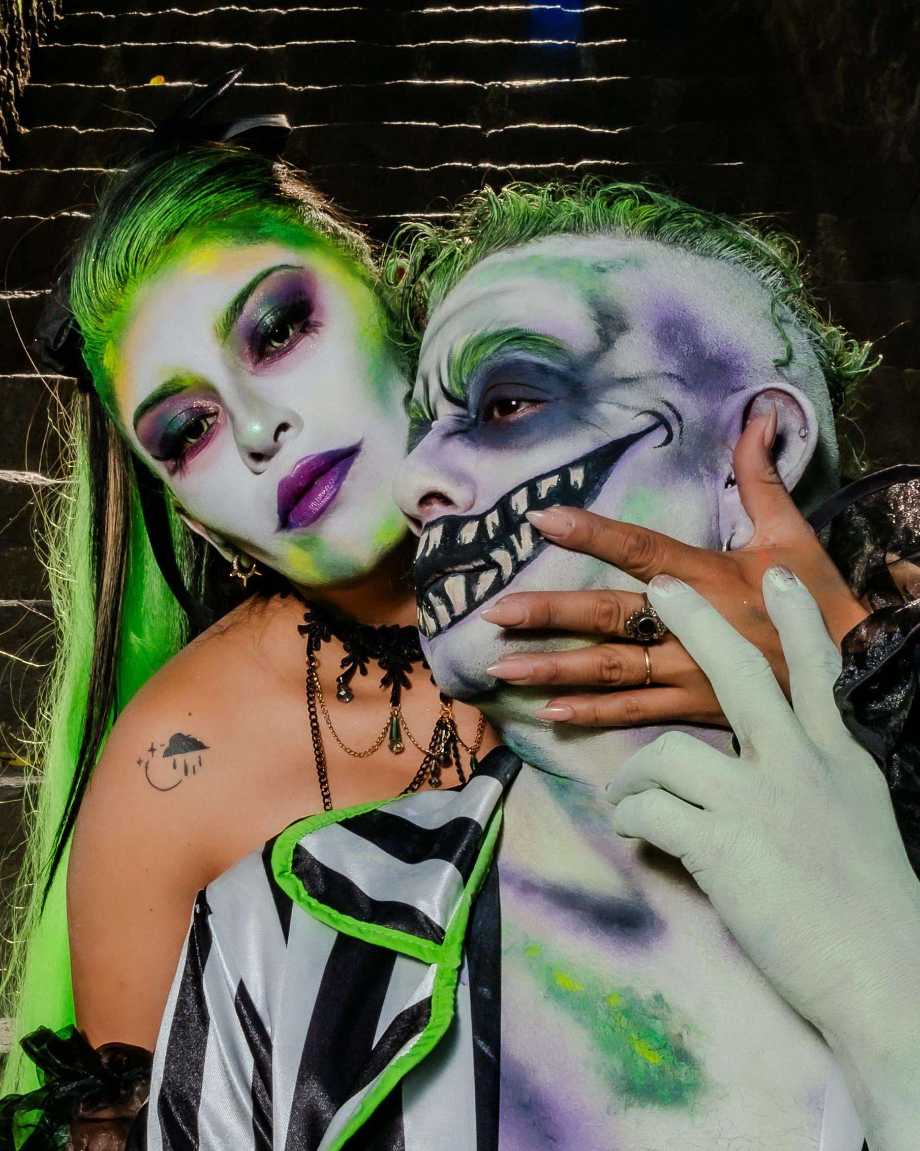 Creative Fantasy Surreal Makeup Couple Portrait · Free Stock Photo