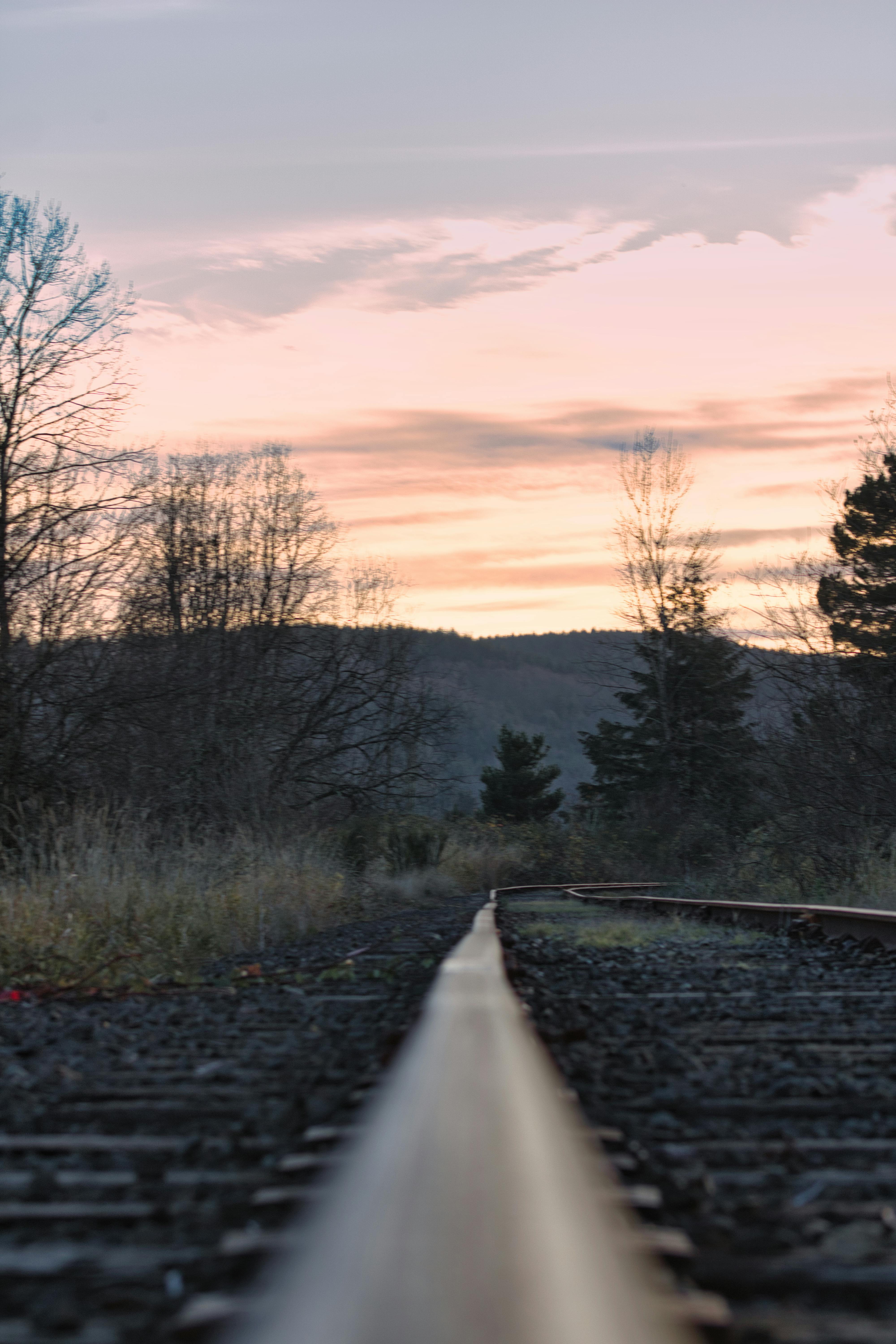 Autumn Sunset Over Railway in Adna, Washington · Free Stock Photo