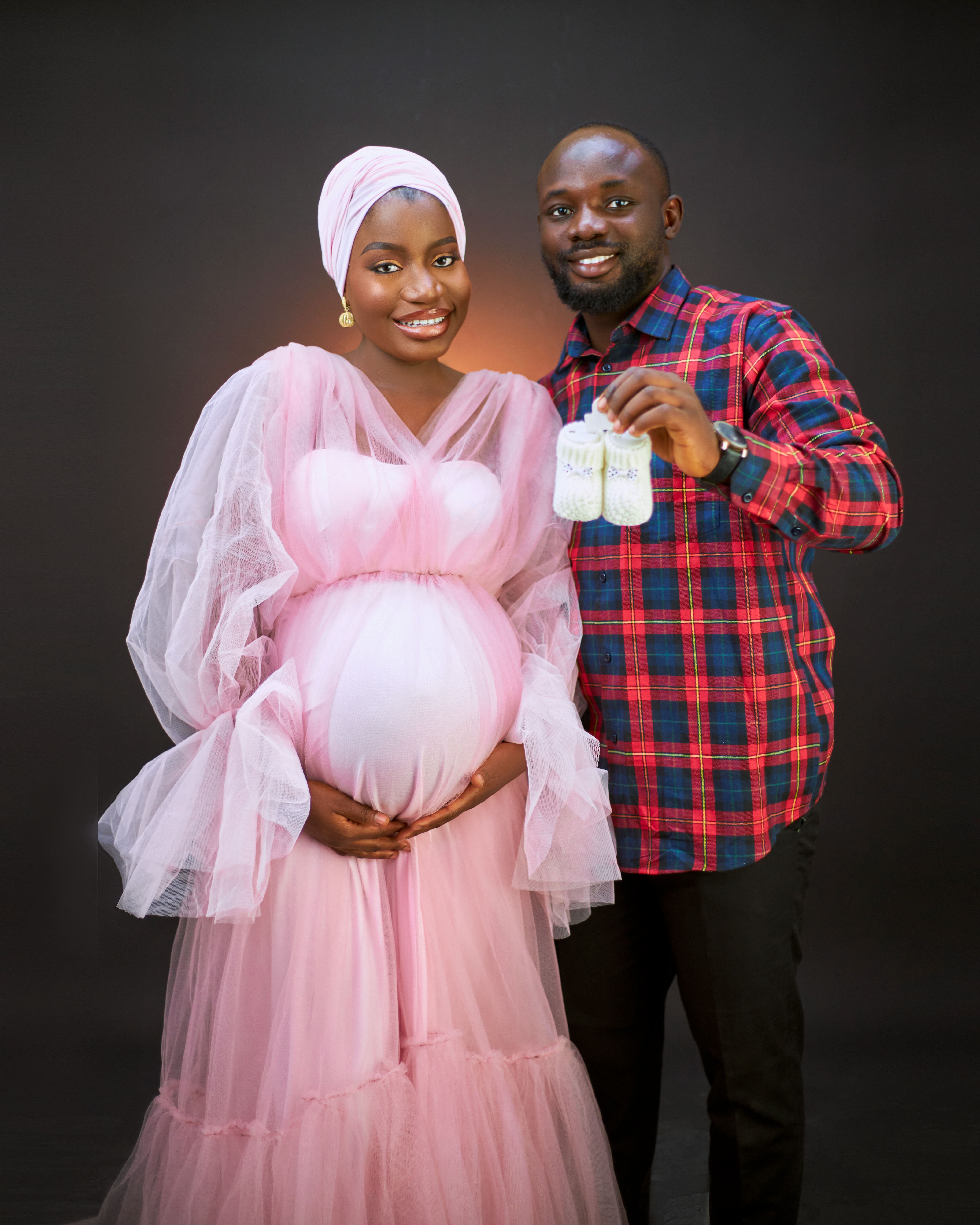 Expectant Couple Joyfully Celebrating Pregnancy · Free Stock Photo