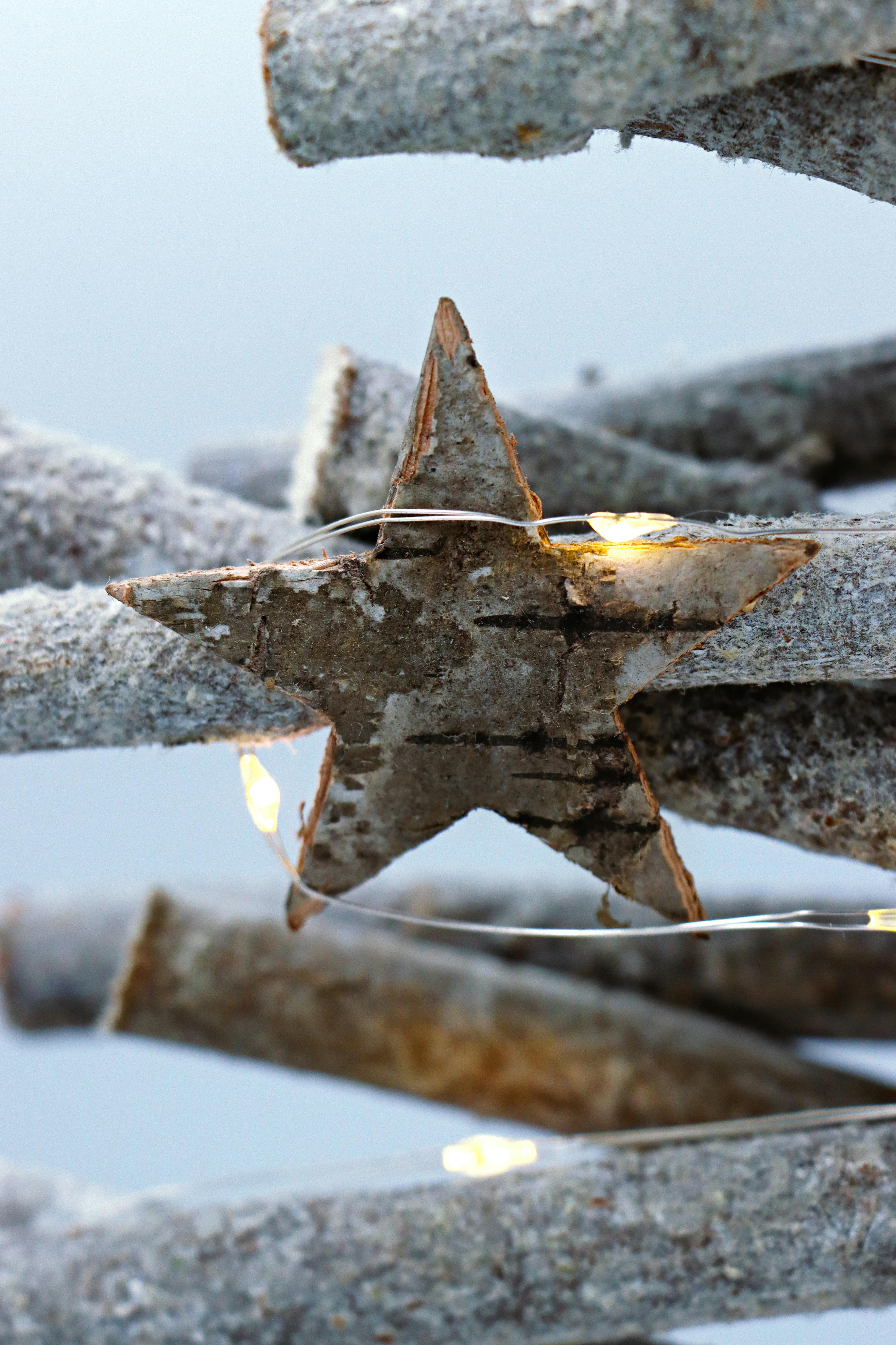 Rustic Wooden Star Christmas Decoration · Free Stock Photo