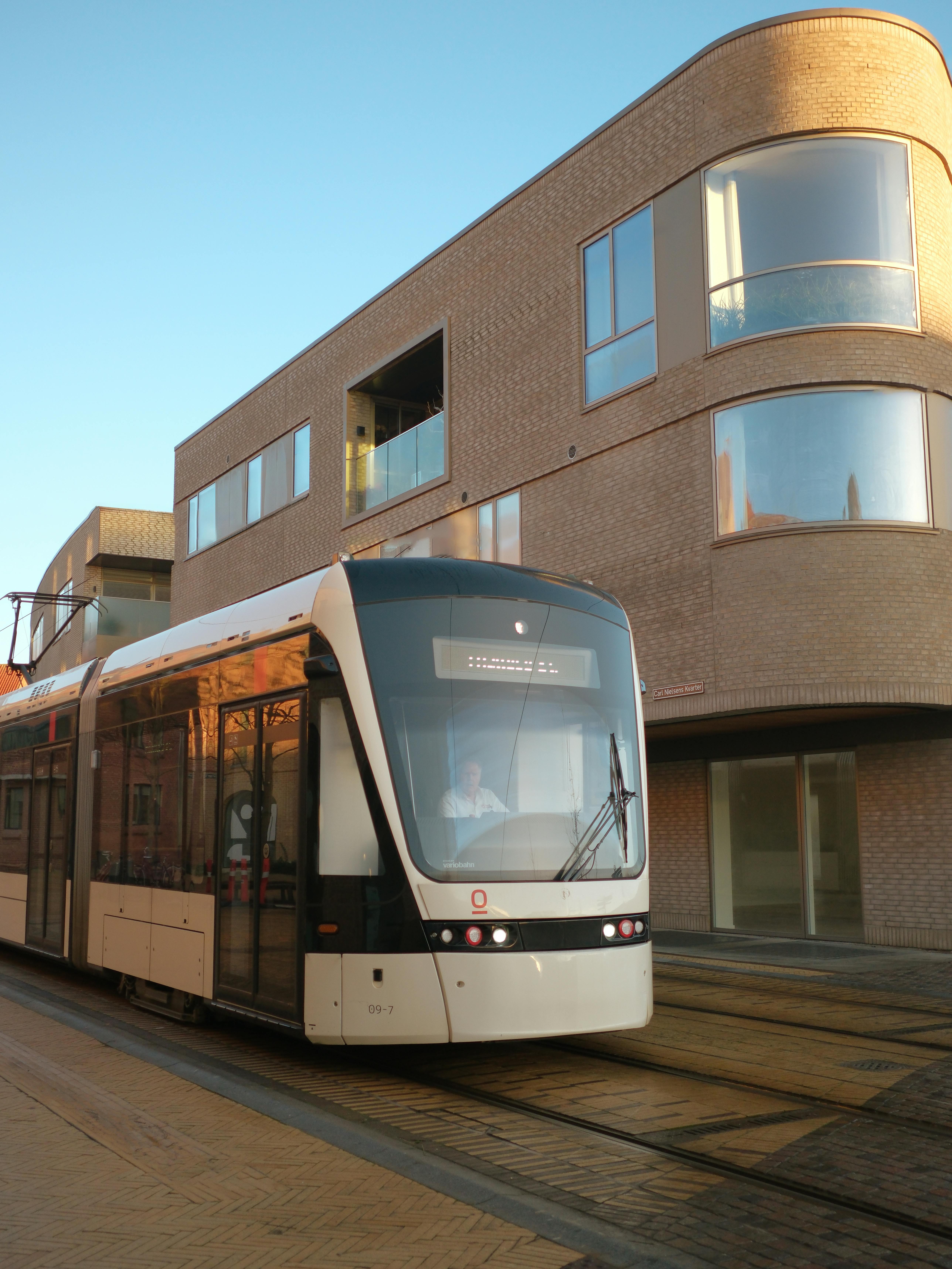 Modern Tram in Malmö Urban Setting · Free Stock Photo