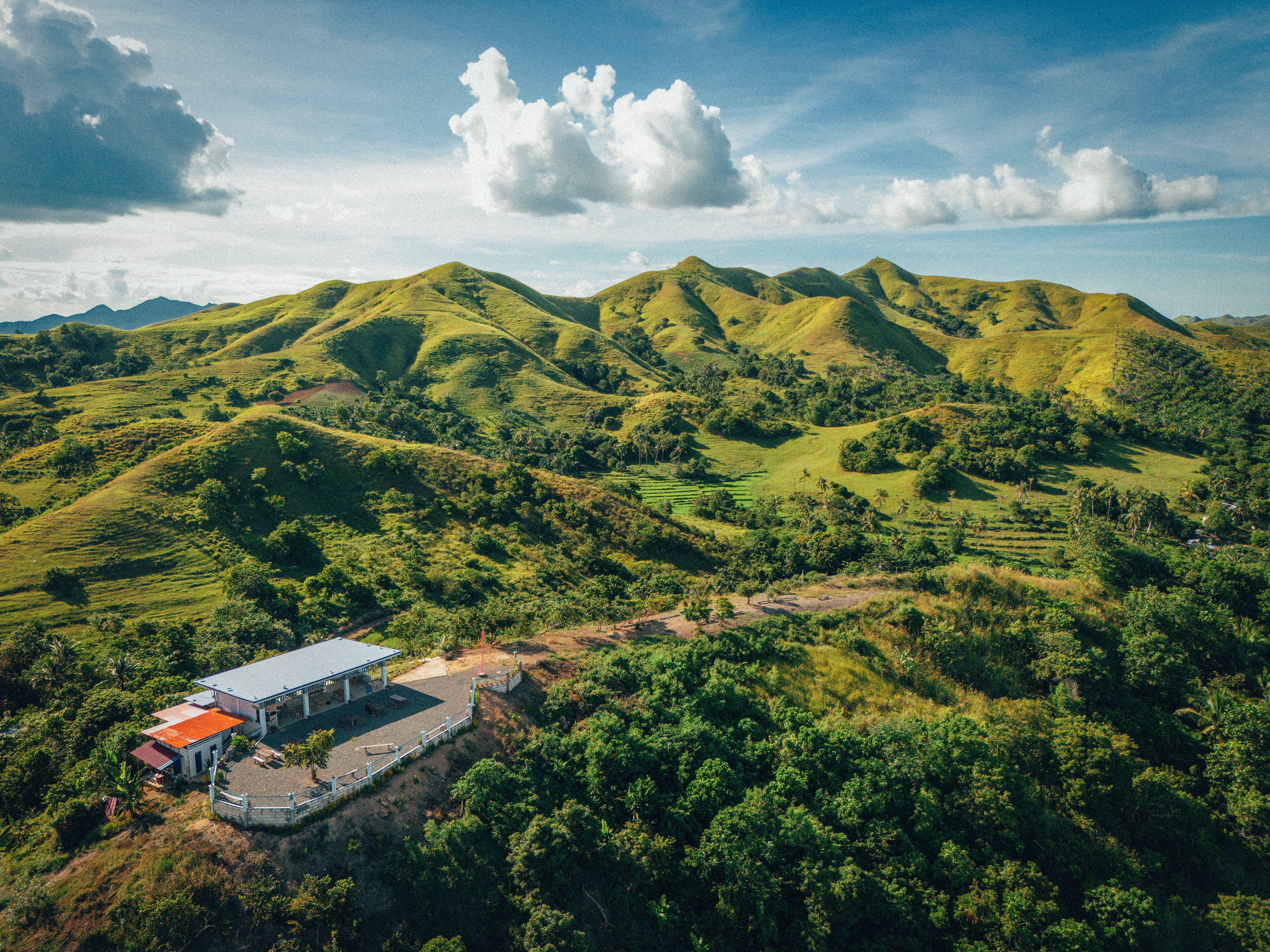 Scenic View of Rolling Green Hills in Mabini, Philippines · Free Stock ...