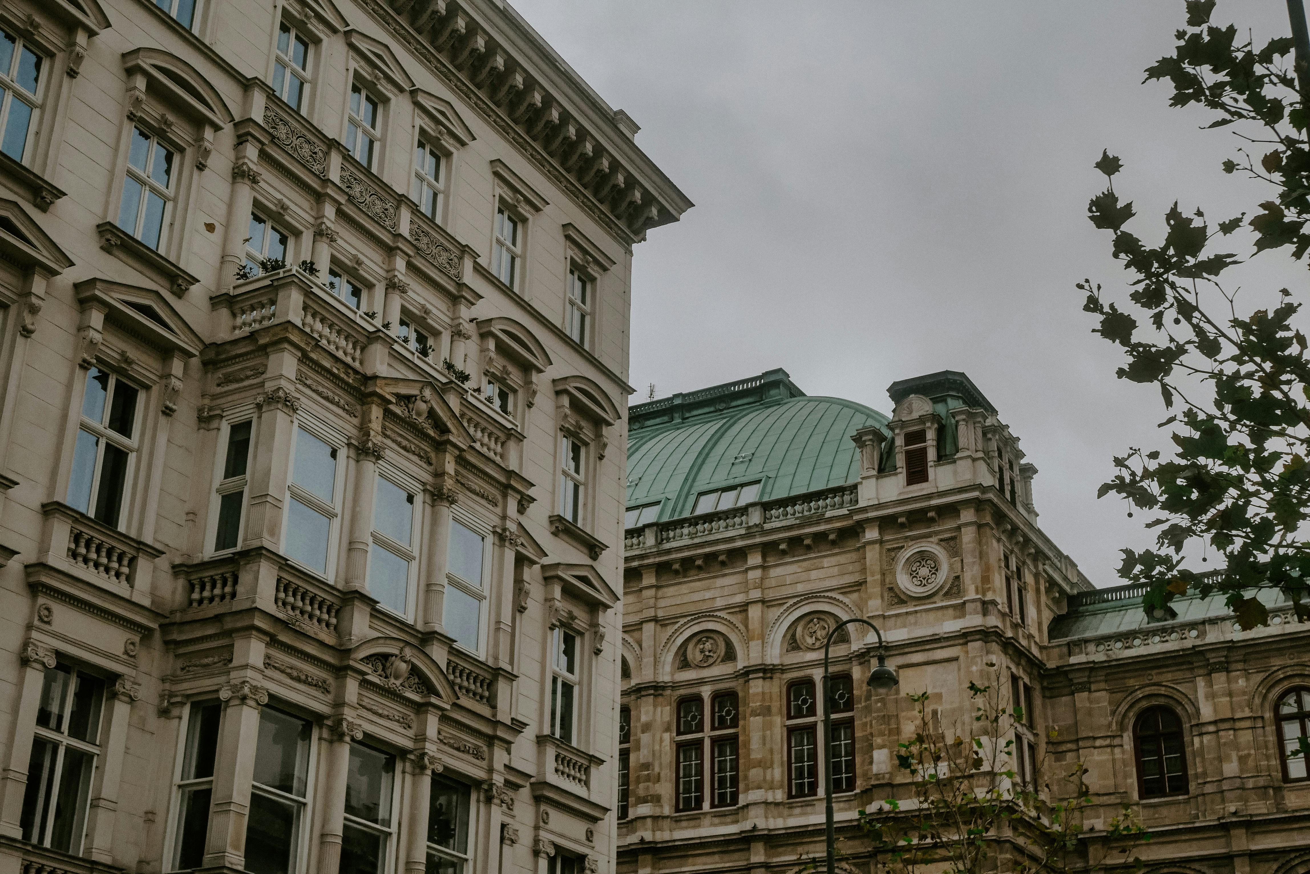 Historic European Architecture Under Overcast Sky · Free Stock Photo