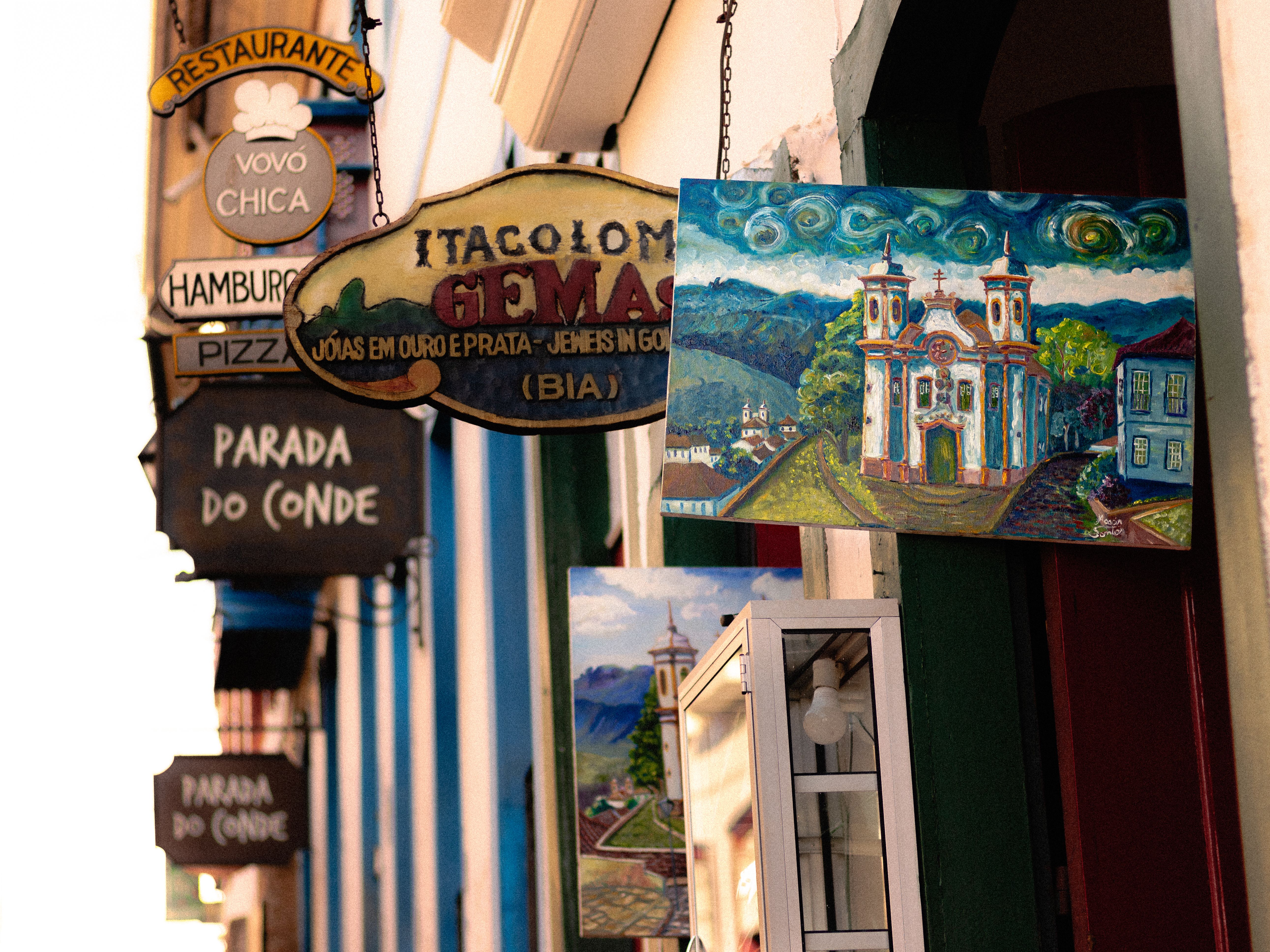 Ouro Preto Street Art and Signs in Brazil · Free Stock Photo