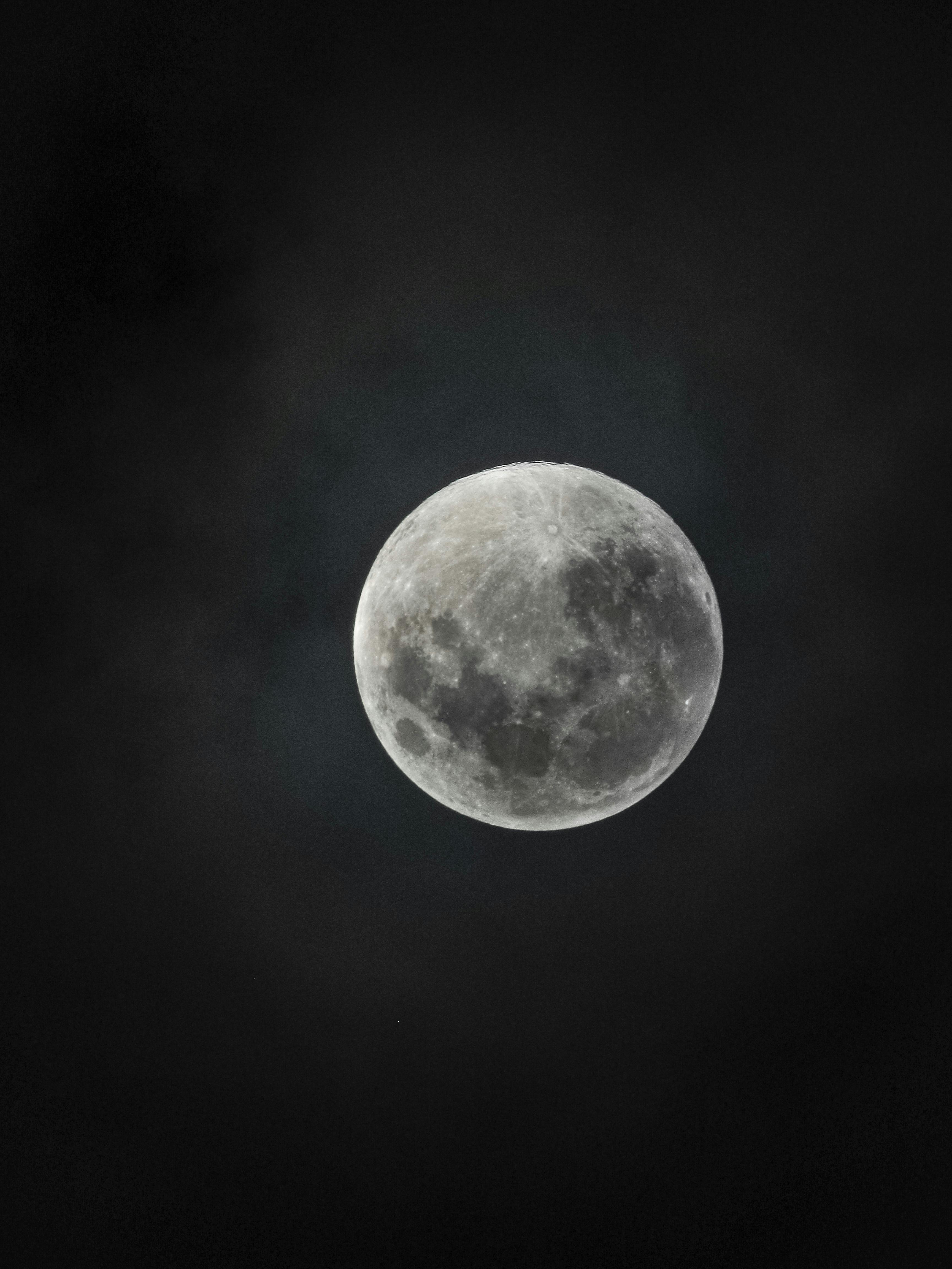 Brown Building Under Full Moon · Free Stock Photo