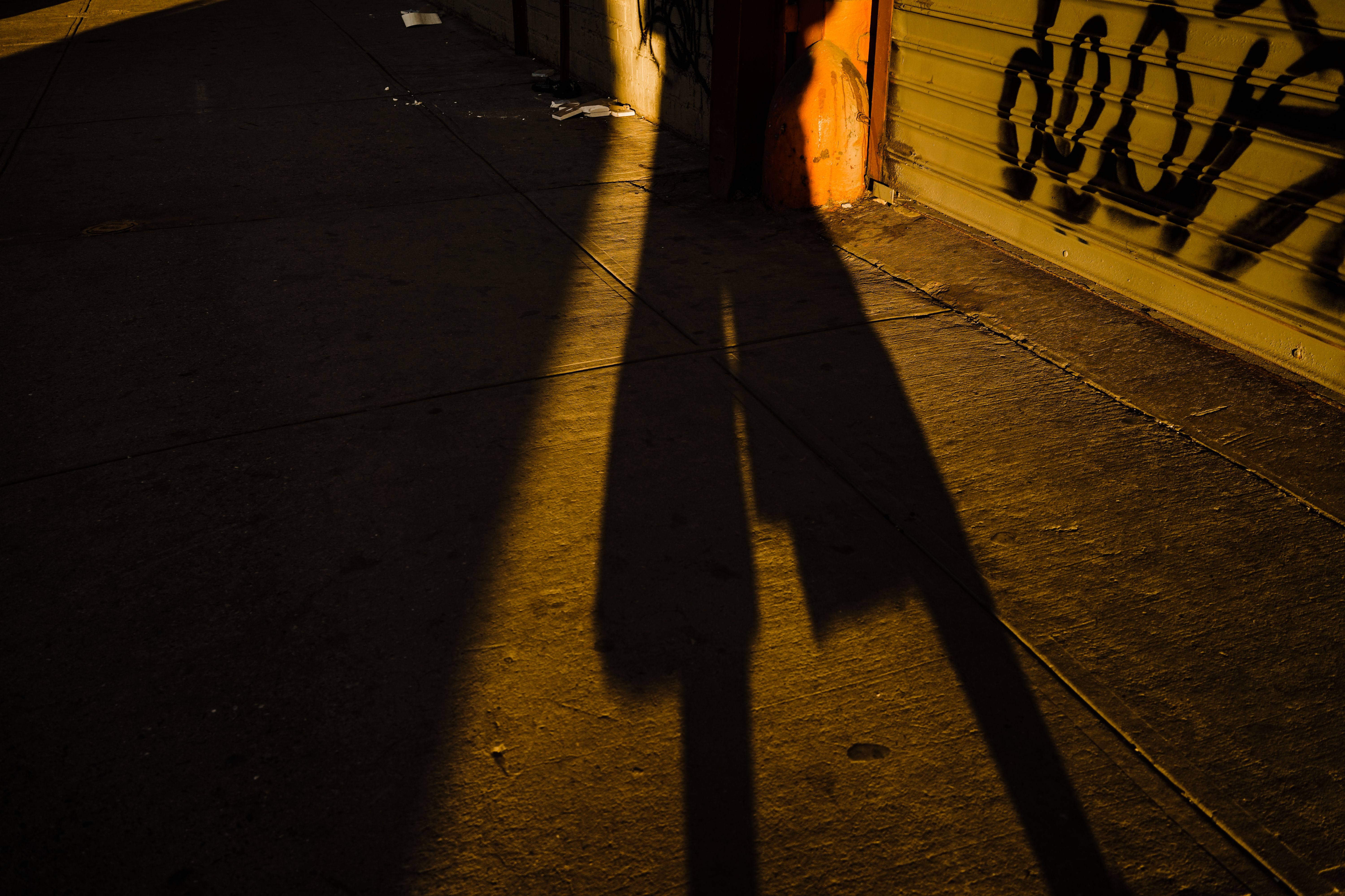 Moody Urban Street Shadow at Sunset · Free Stock Photo