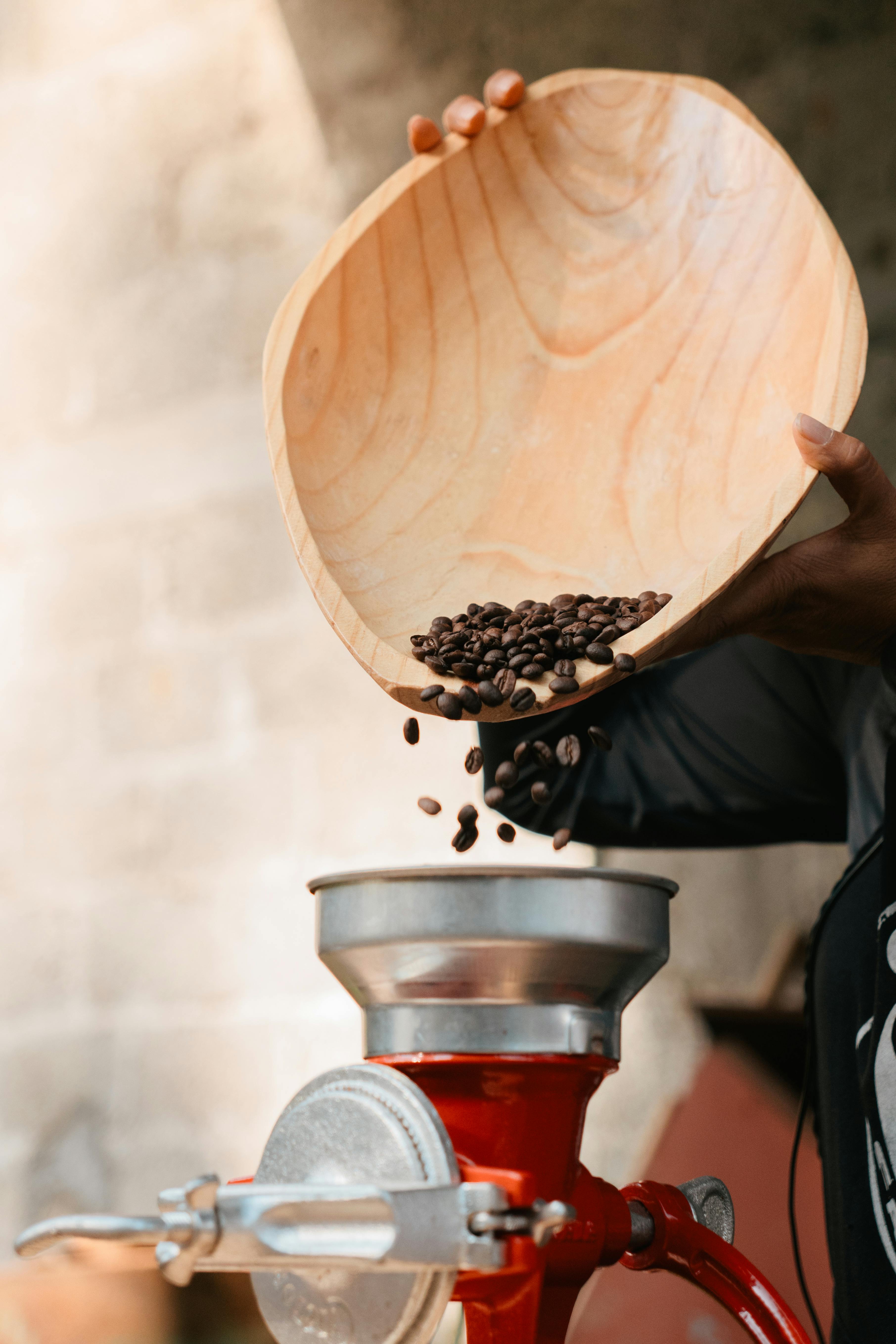 Artisan Coffee Bean Grinding in Puebla · Free Stock Photo