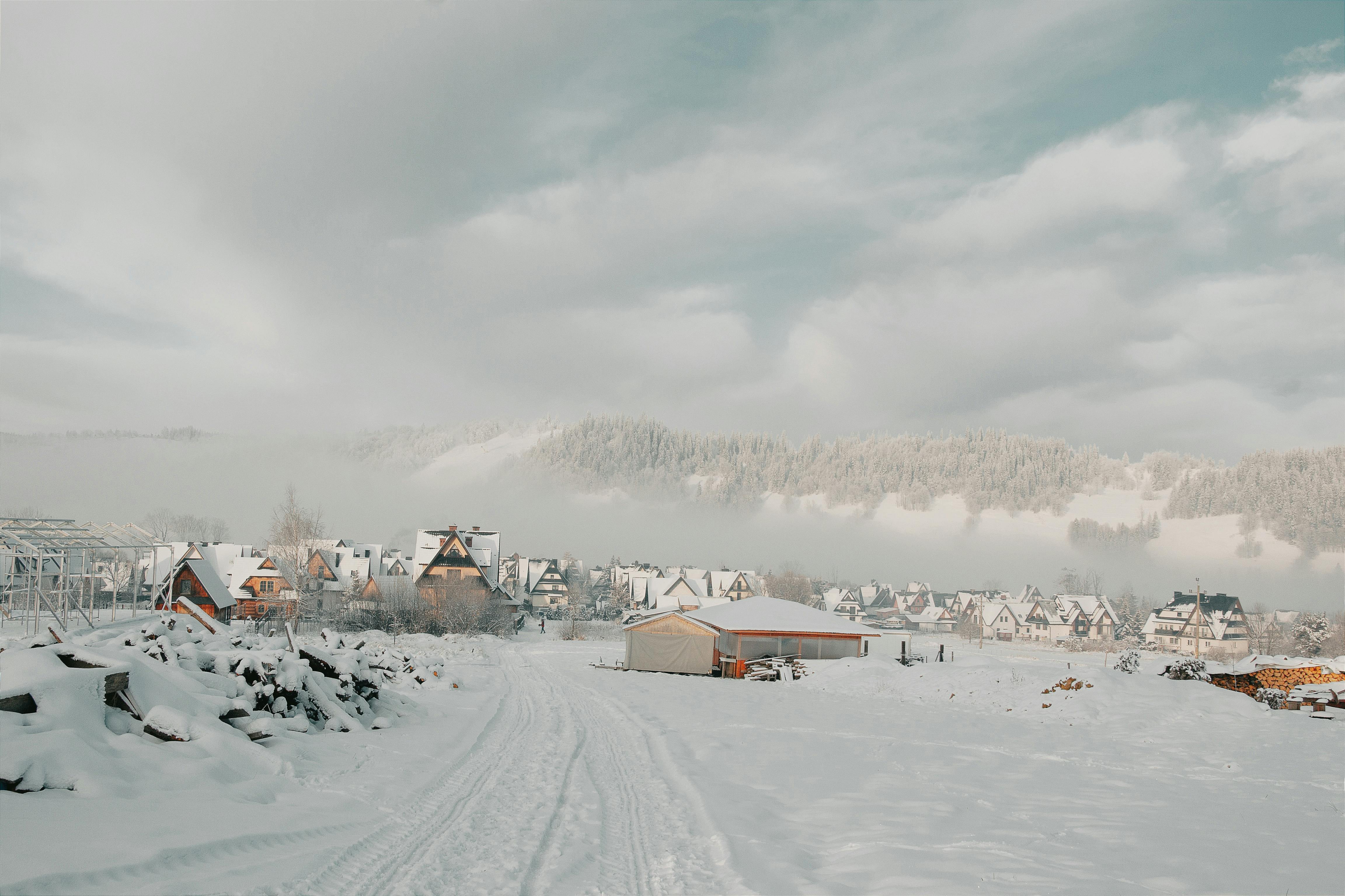 Snowy Winter Landscape in Zakopane, Poland · Free Stock Photo