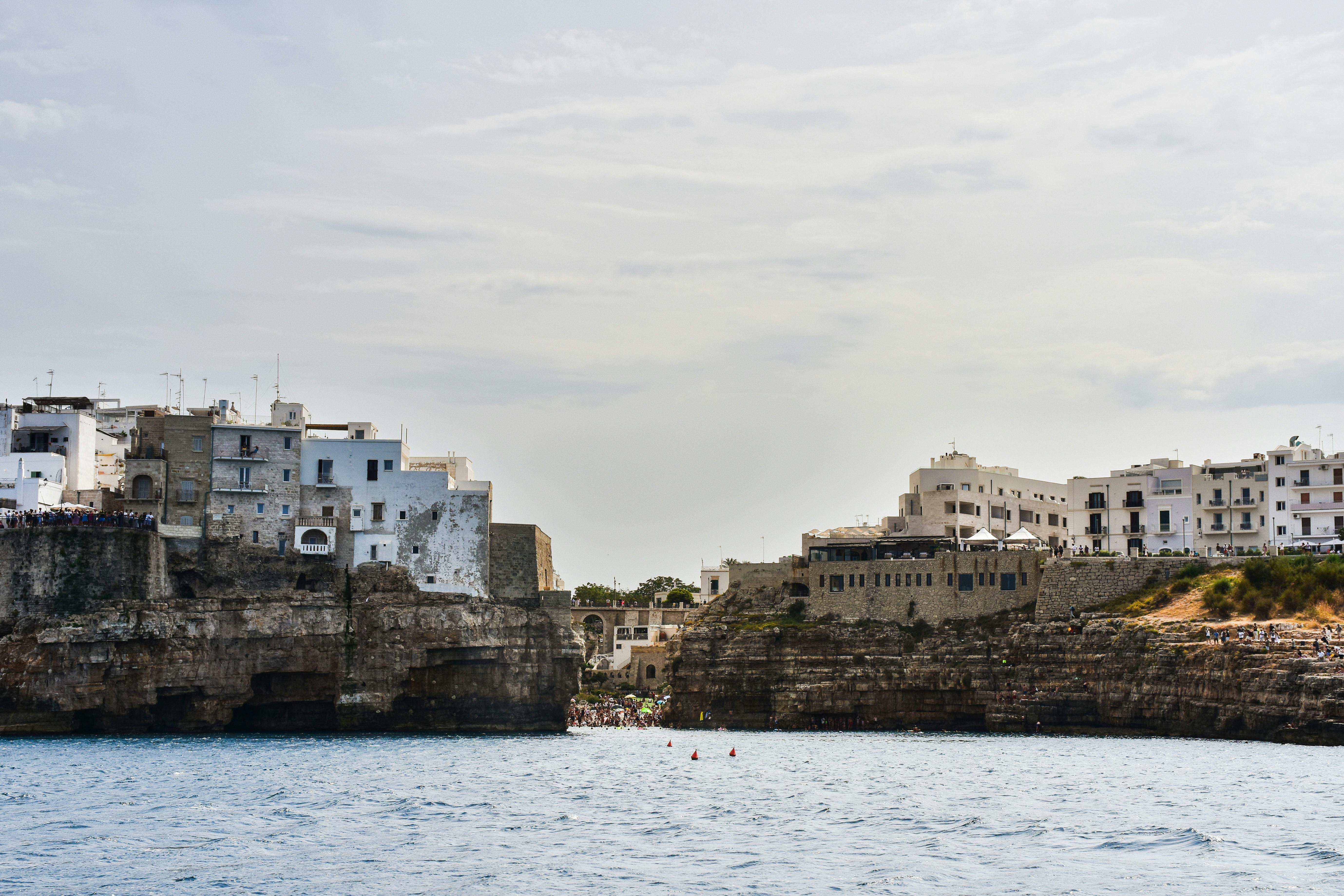 Scenic View of Polignano a Mare's Coastal Architecture · Free Stock Photo