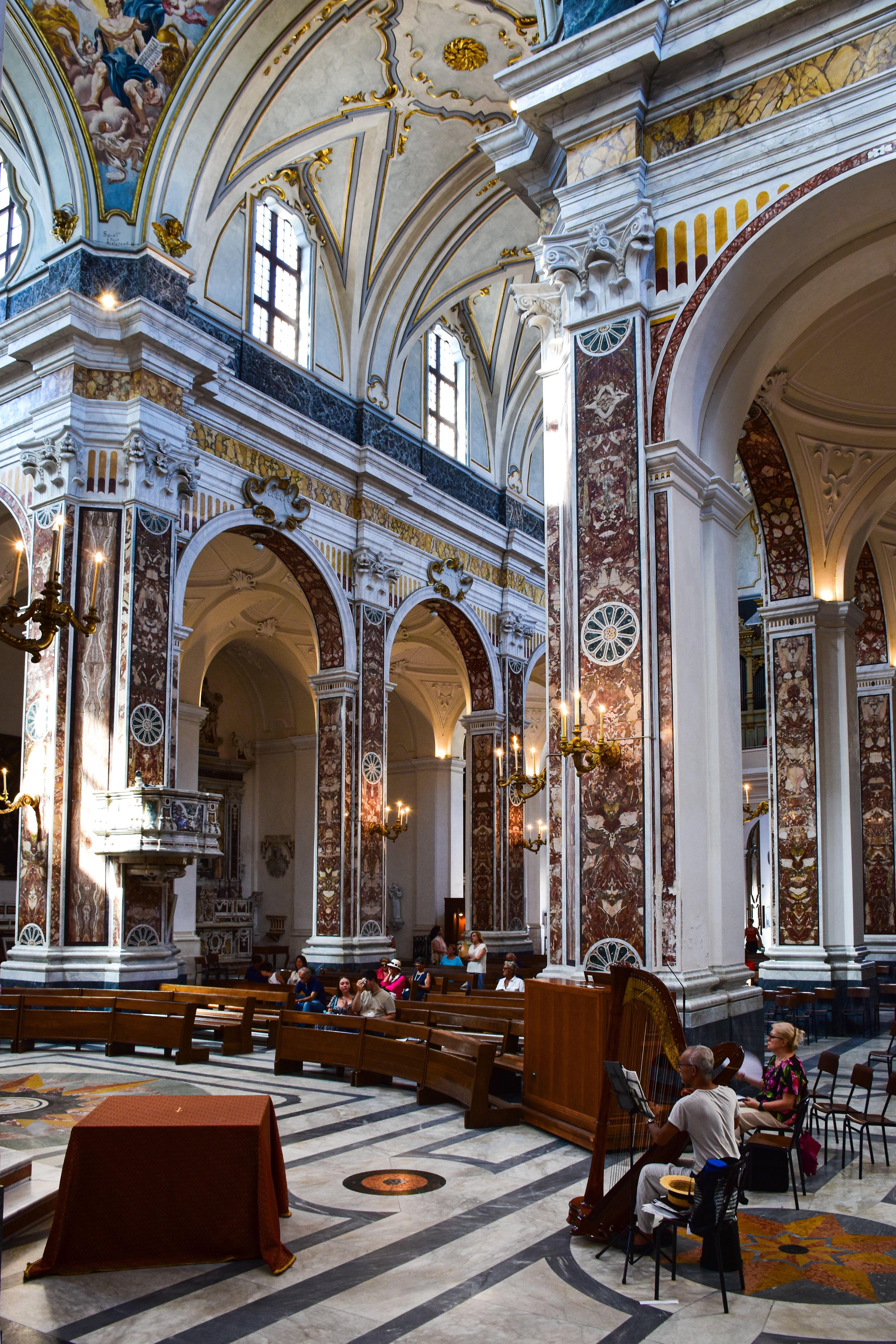 Intricate Interior of a Baroque Italian Church · Free Stock Photo