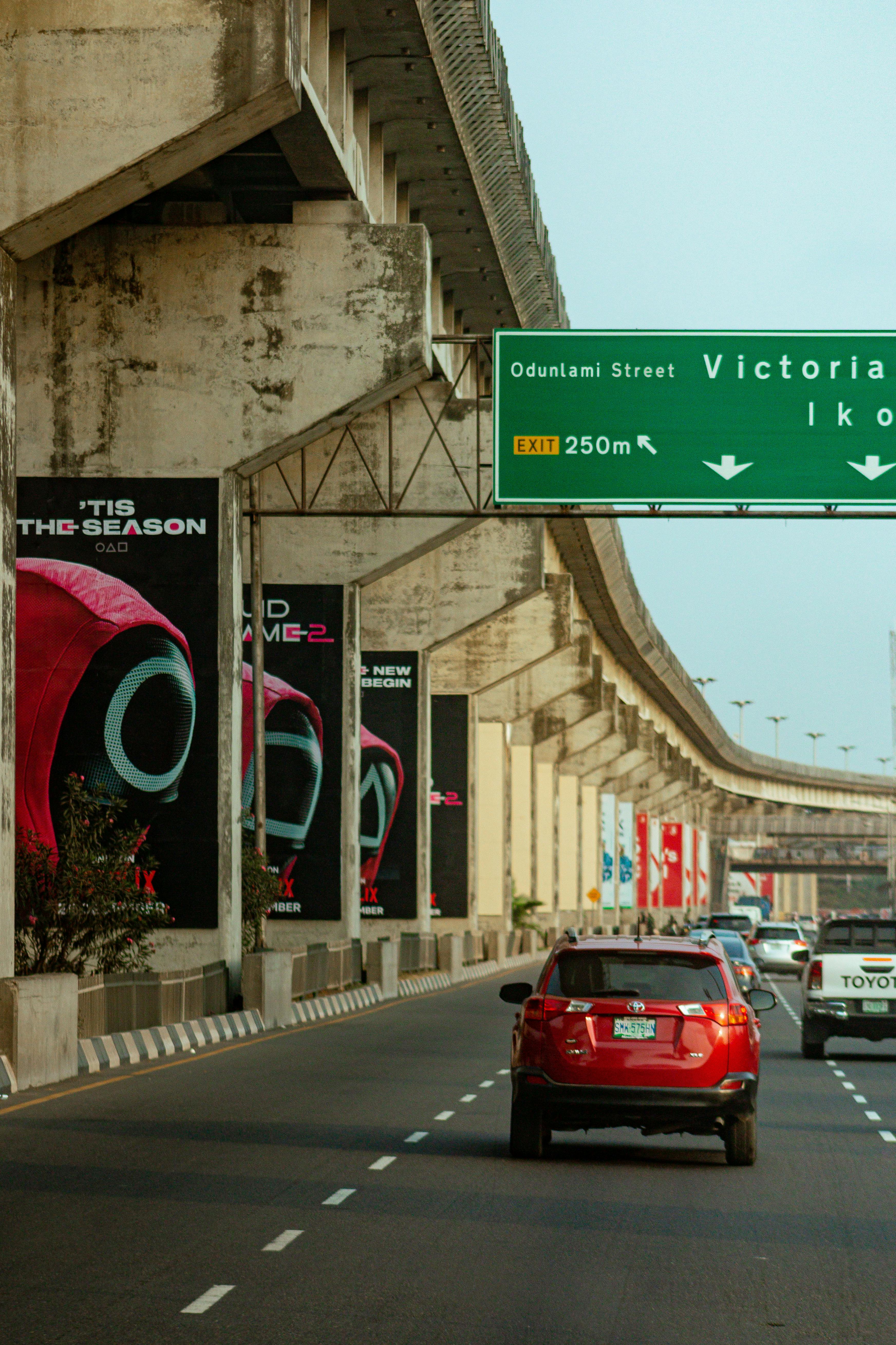 Urban Expressway in Lagos with Billboards · Free Stock Photo