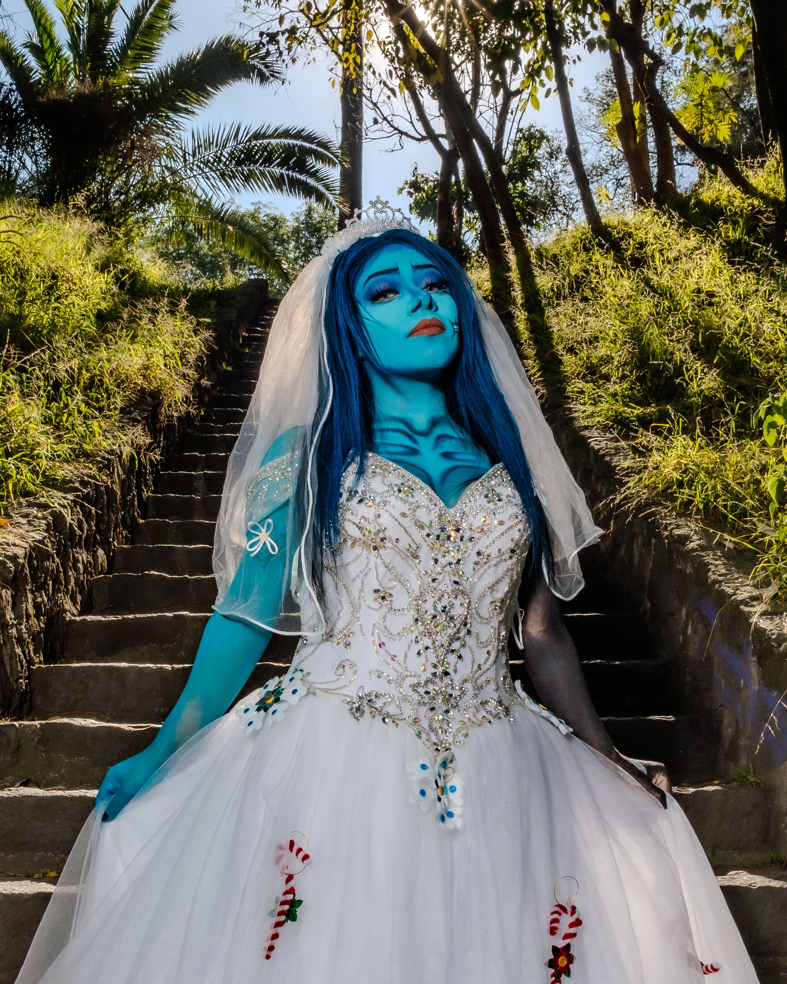 Surreal Bride in Fantasy Costume Outdoors · Free Stock Photo