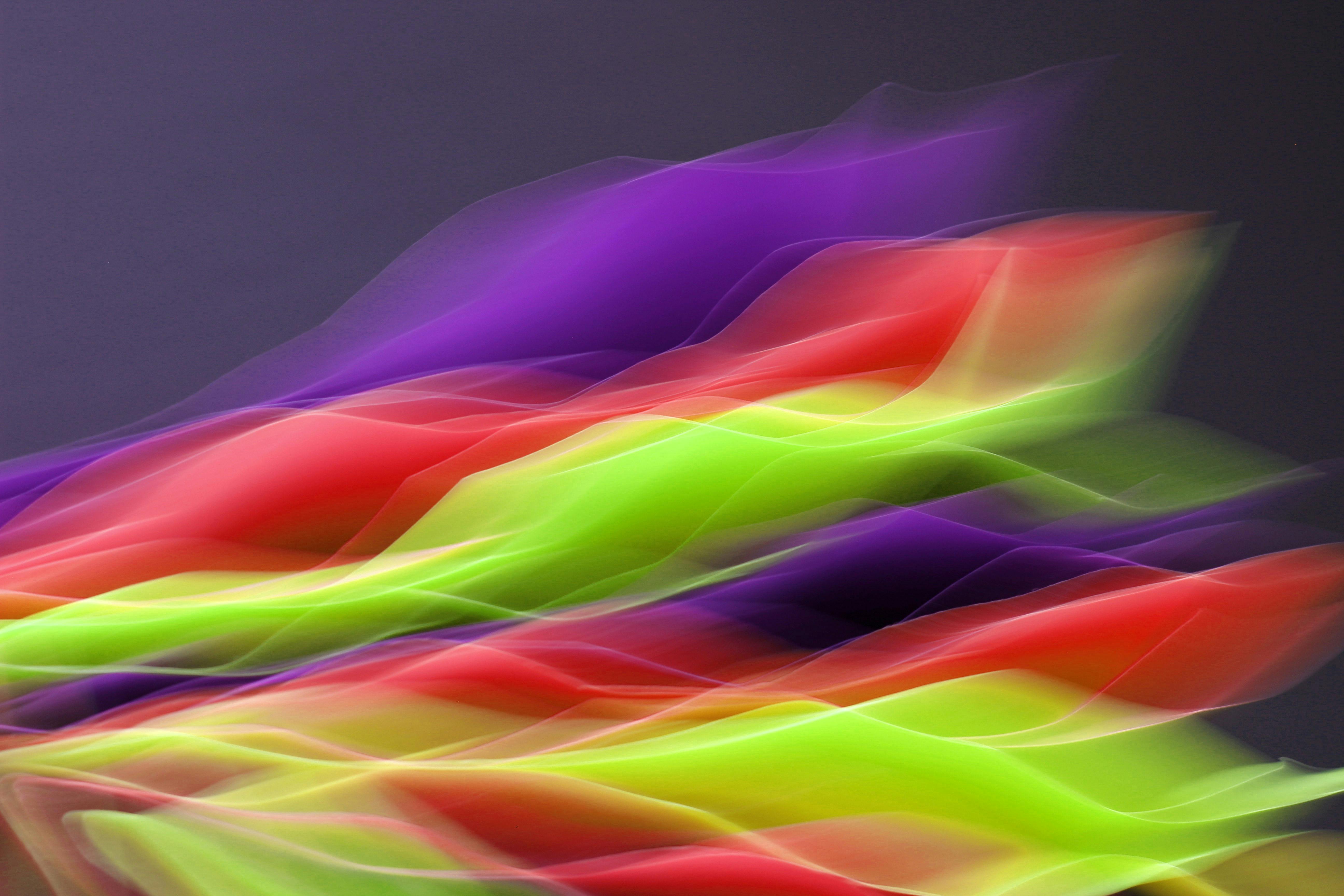 Dynamic Abstract Flow of Colorful Lights · Free Stock Photo