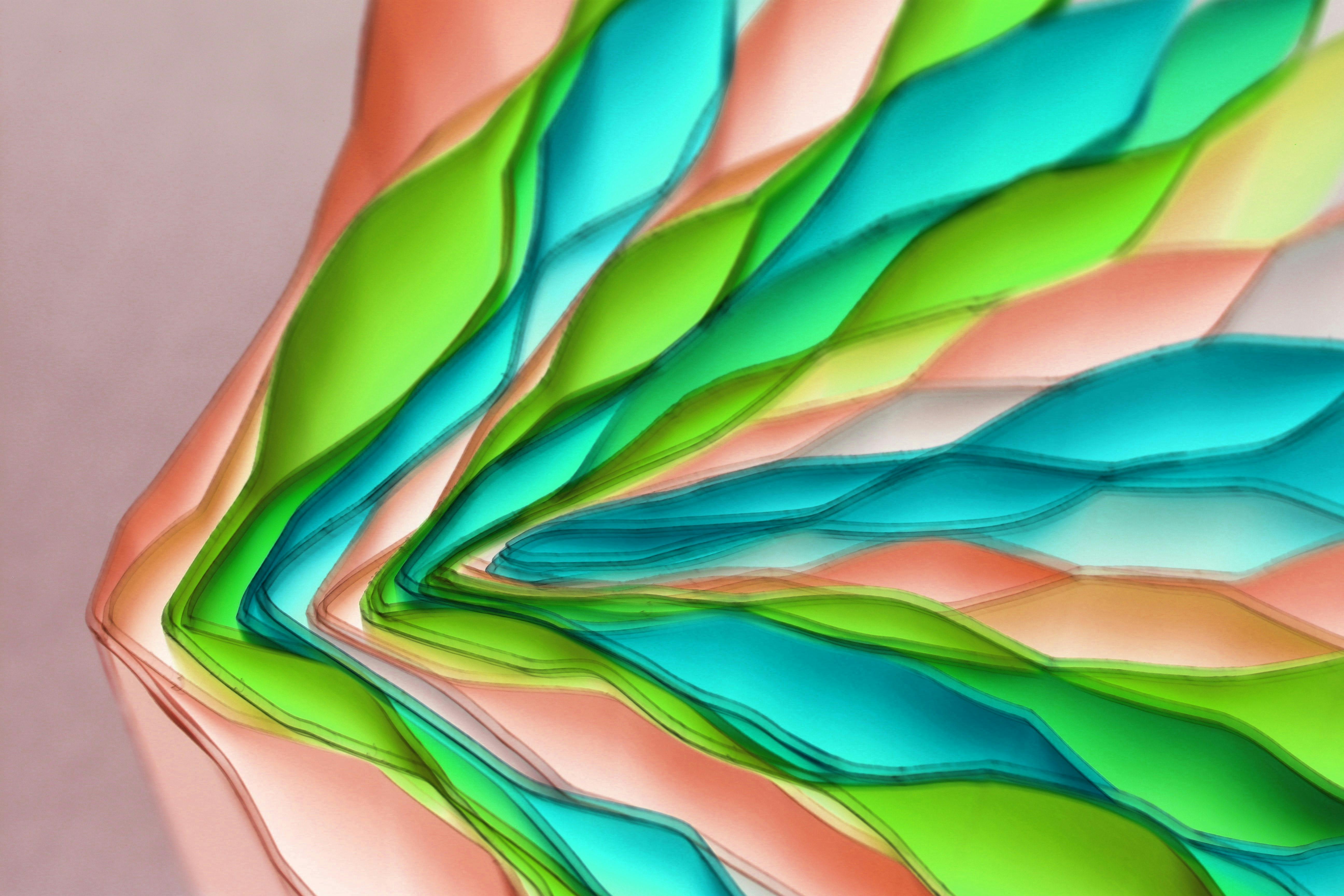 Colorful Abstract Paper Art Composition · Free Stock Photo