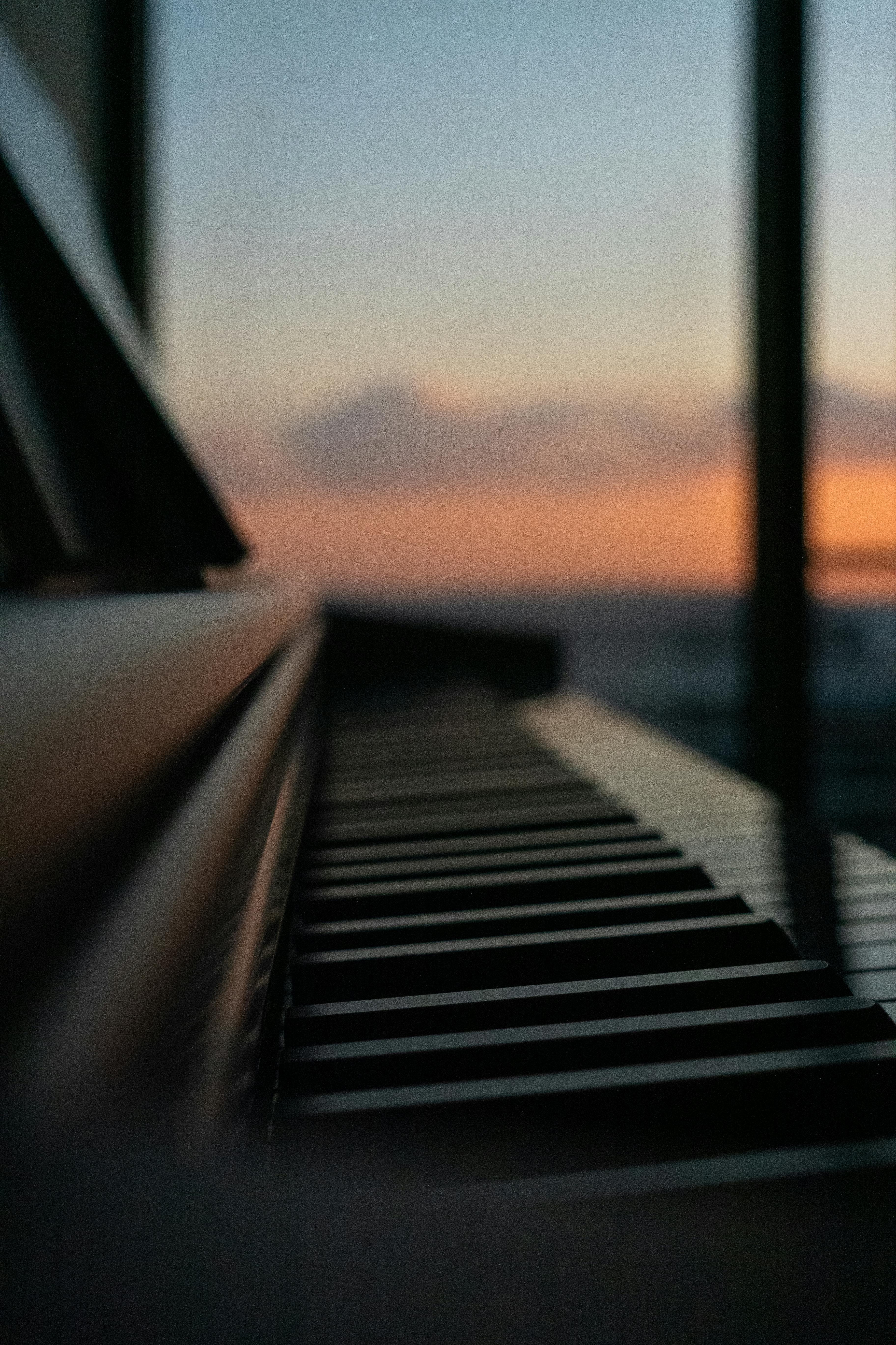 Piano Keyboard at Sunset in İstanbul · Free Stock Photo