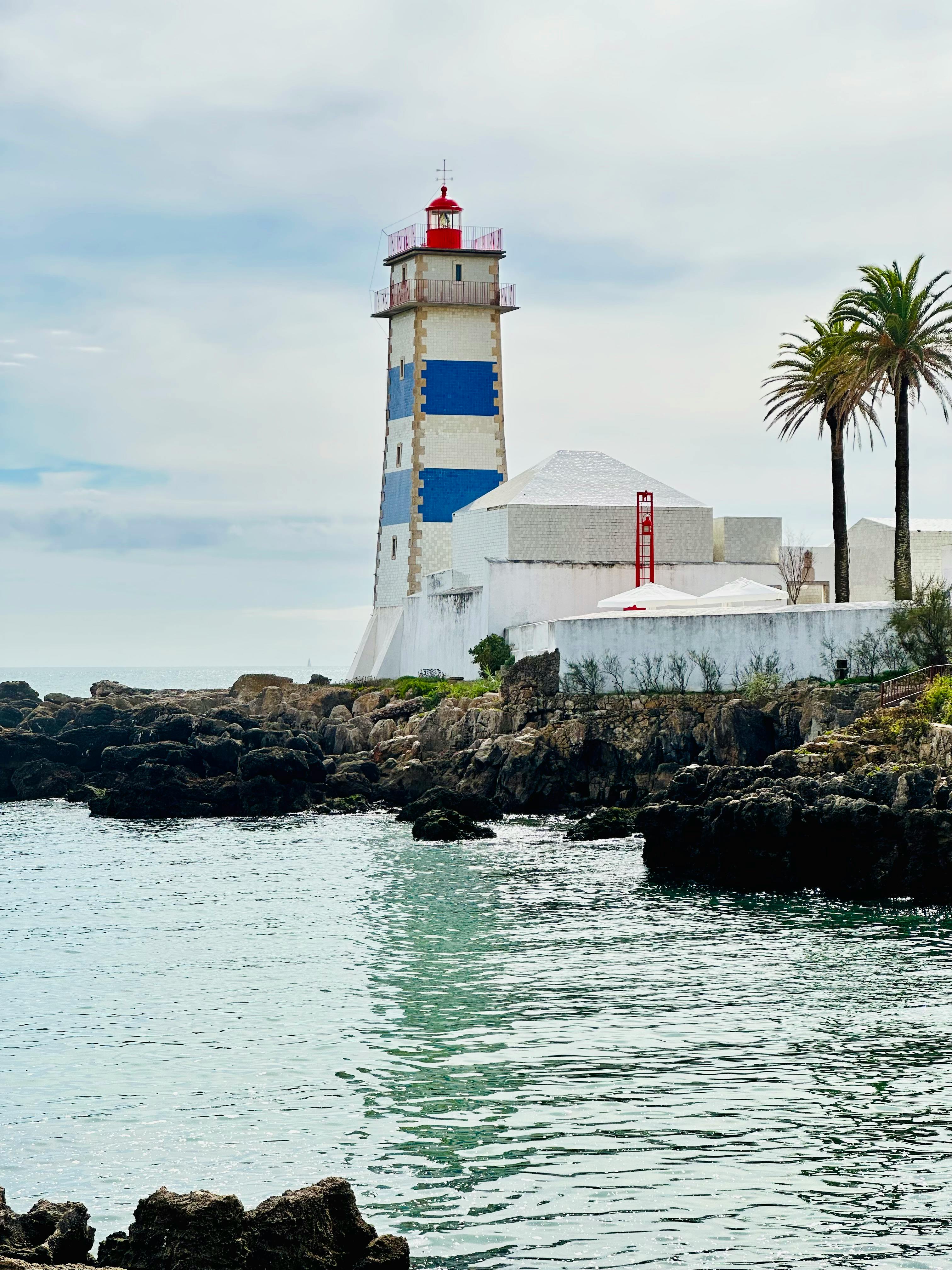 Iconic Santa Marta Lighthouse in Cascais, Portugal · Free Stock Photo